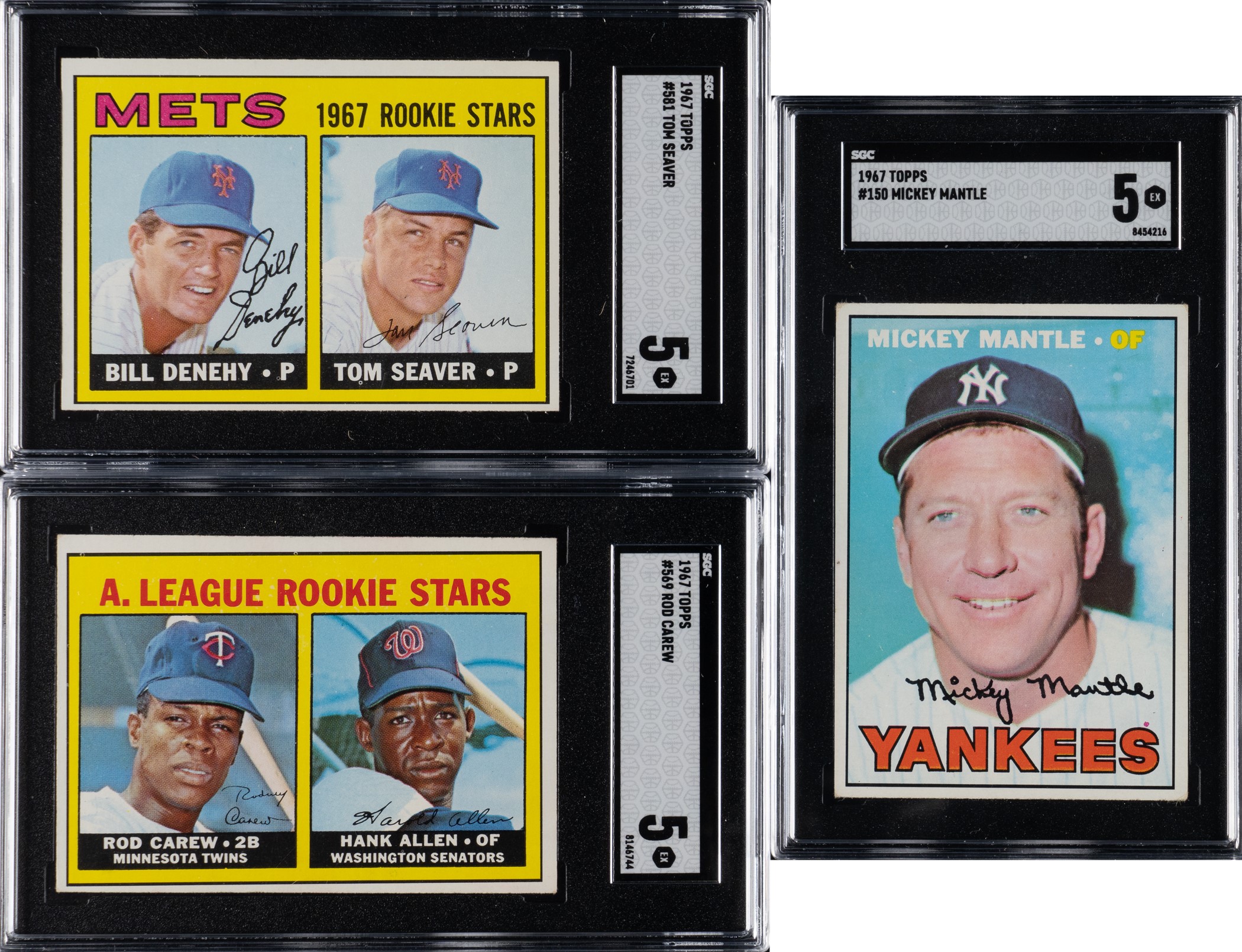1967 Topps Near-Complete Set (608/609) Including Mantle and Seaver ...