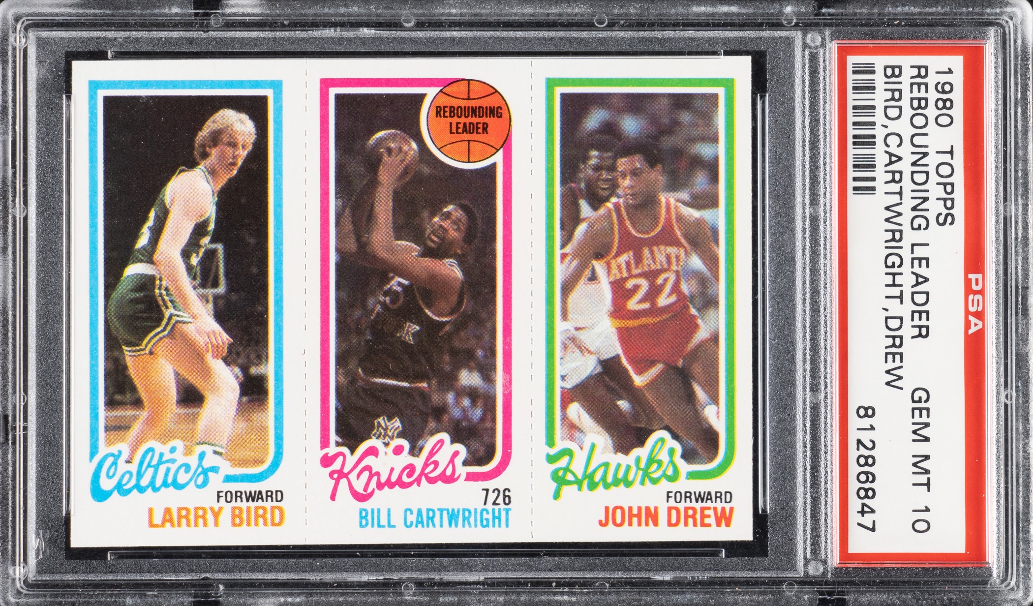 1980-1981 Topps Basketball Larry Bird Rookie/Cartwright/Knicks ...