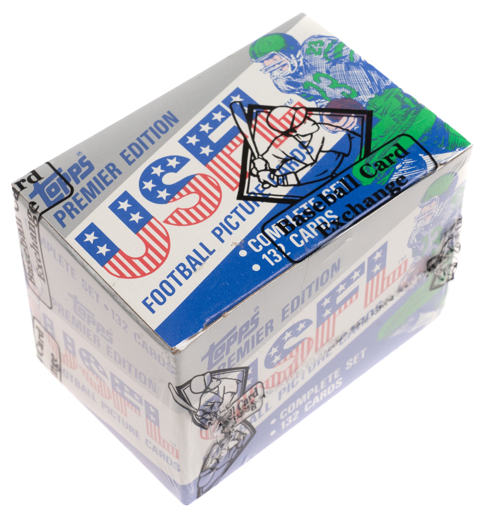 1984 Topps USFL Football Factory Box Set (132 Cards) - BBCE (Tape ...