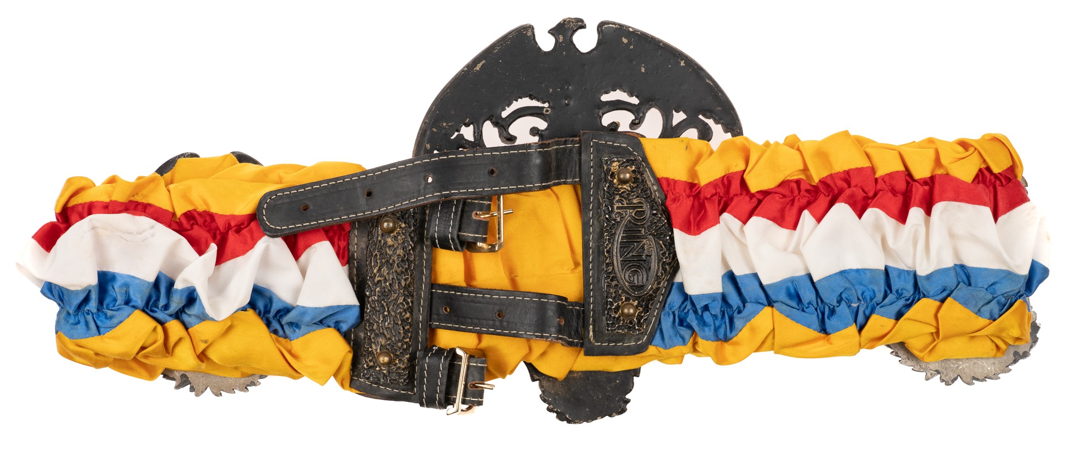 Joe Louis Ring Magazine Championship Replica Title Belt Signed by Ken ...