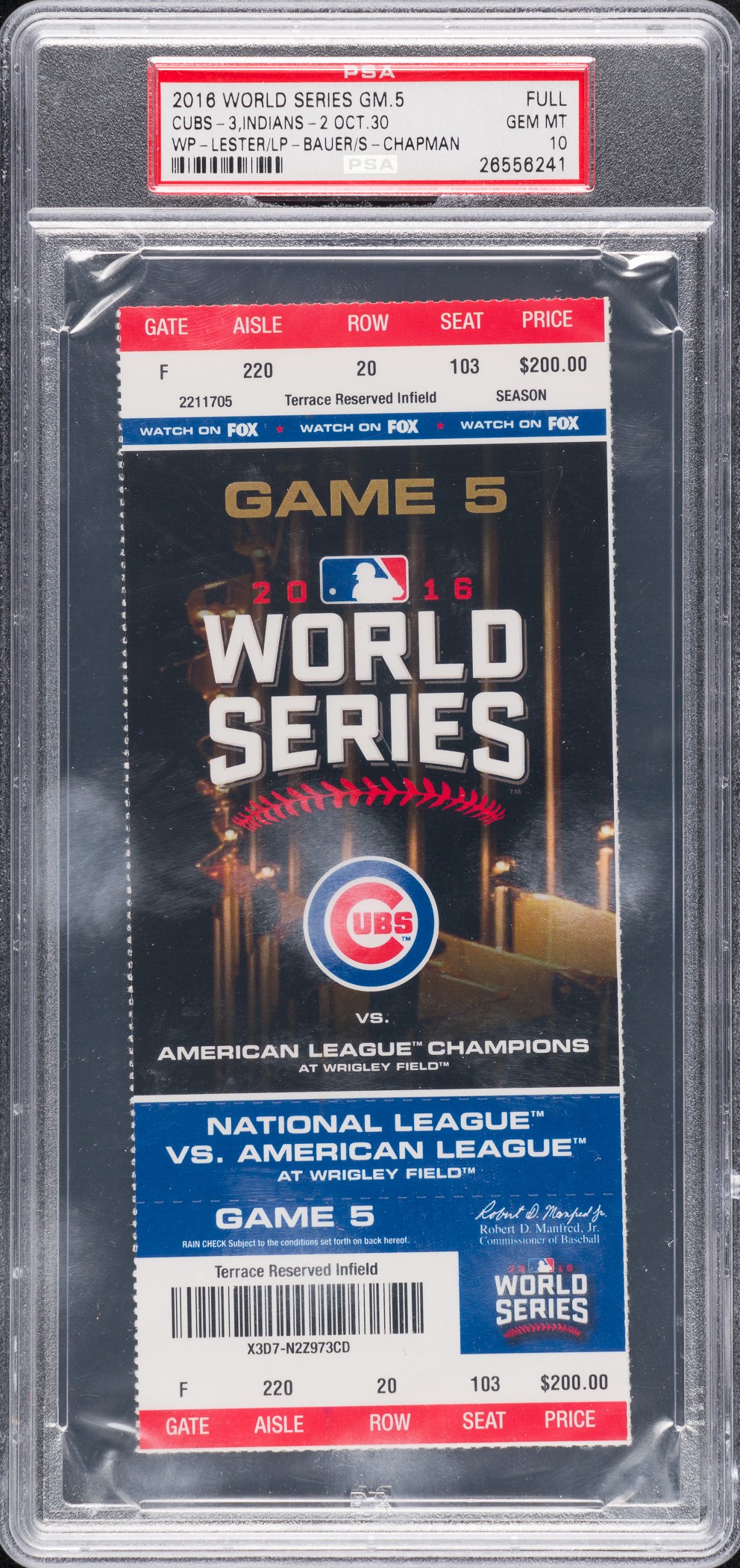 2016 World Series Game 5 Chicago Cubs (vs. Cleveland Indians) Full ...