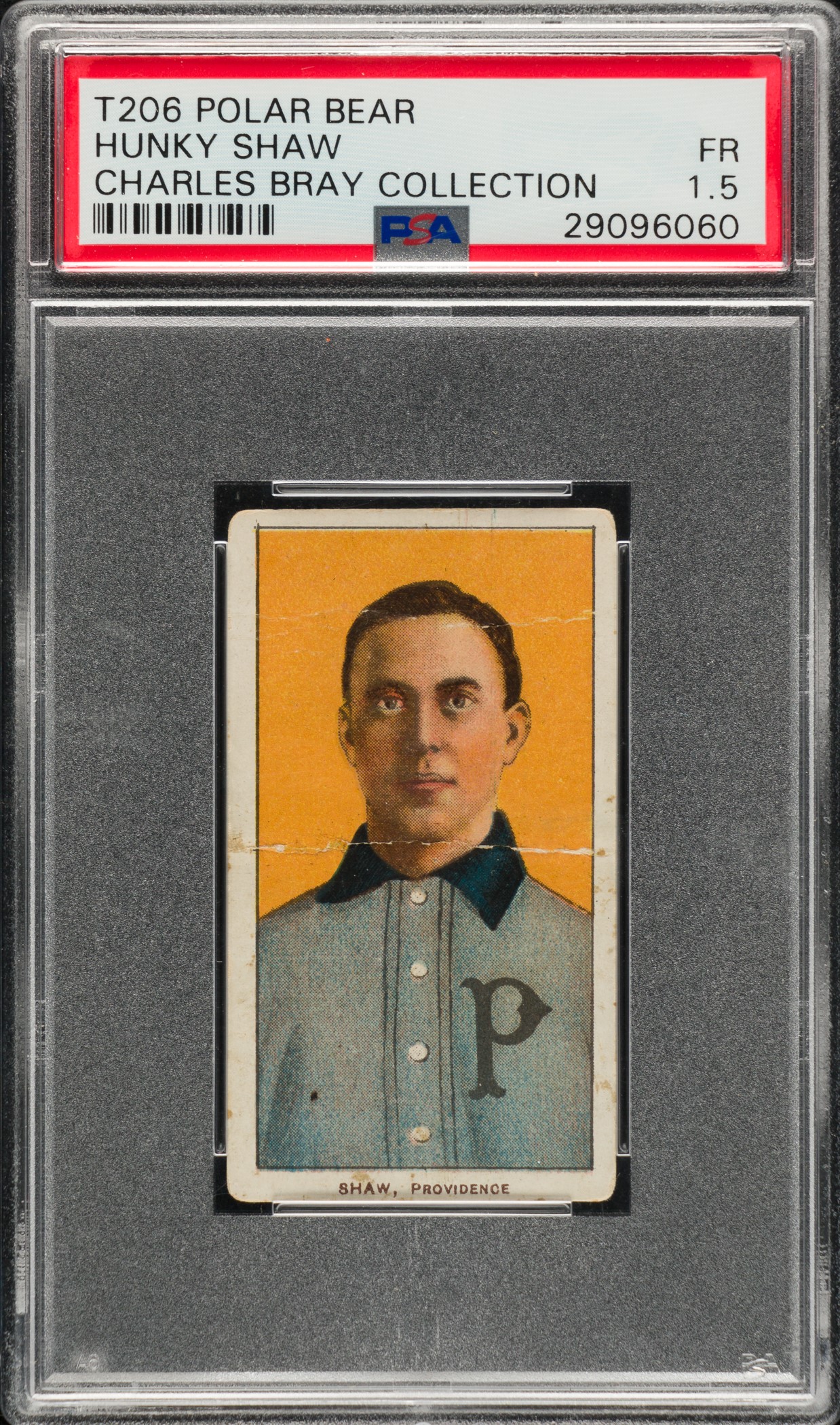 1909-1911 T206 White Border Hunky Shaw PSA FAIR 1.5 - Polar Bear Back ...