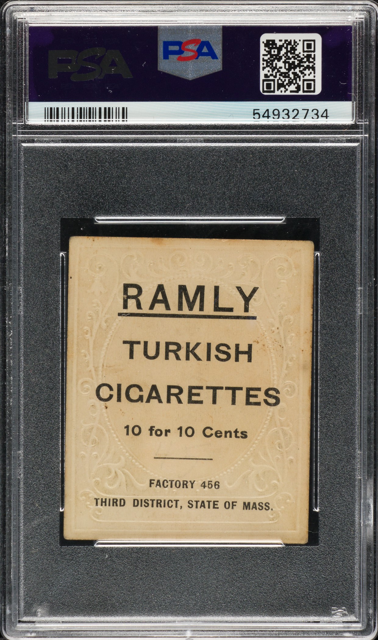 1909 T204 Ramly Tobacco Charlie Chech PSA VG+ 3.5 | REA Archive