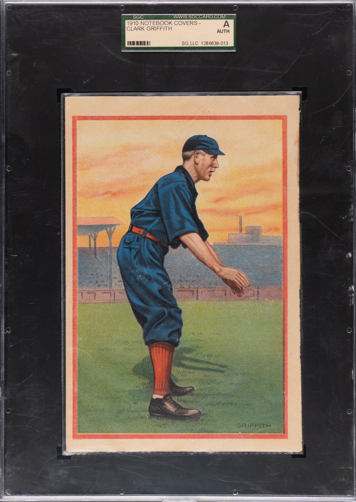 1910 Notebook Covers Clark Griffith SGC Authentic | REA Archive