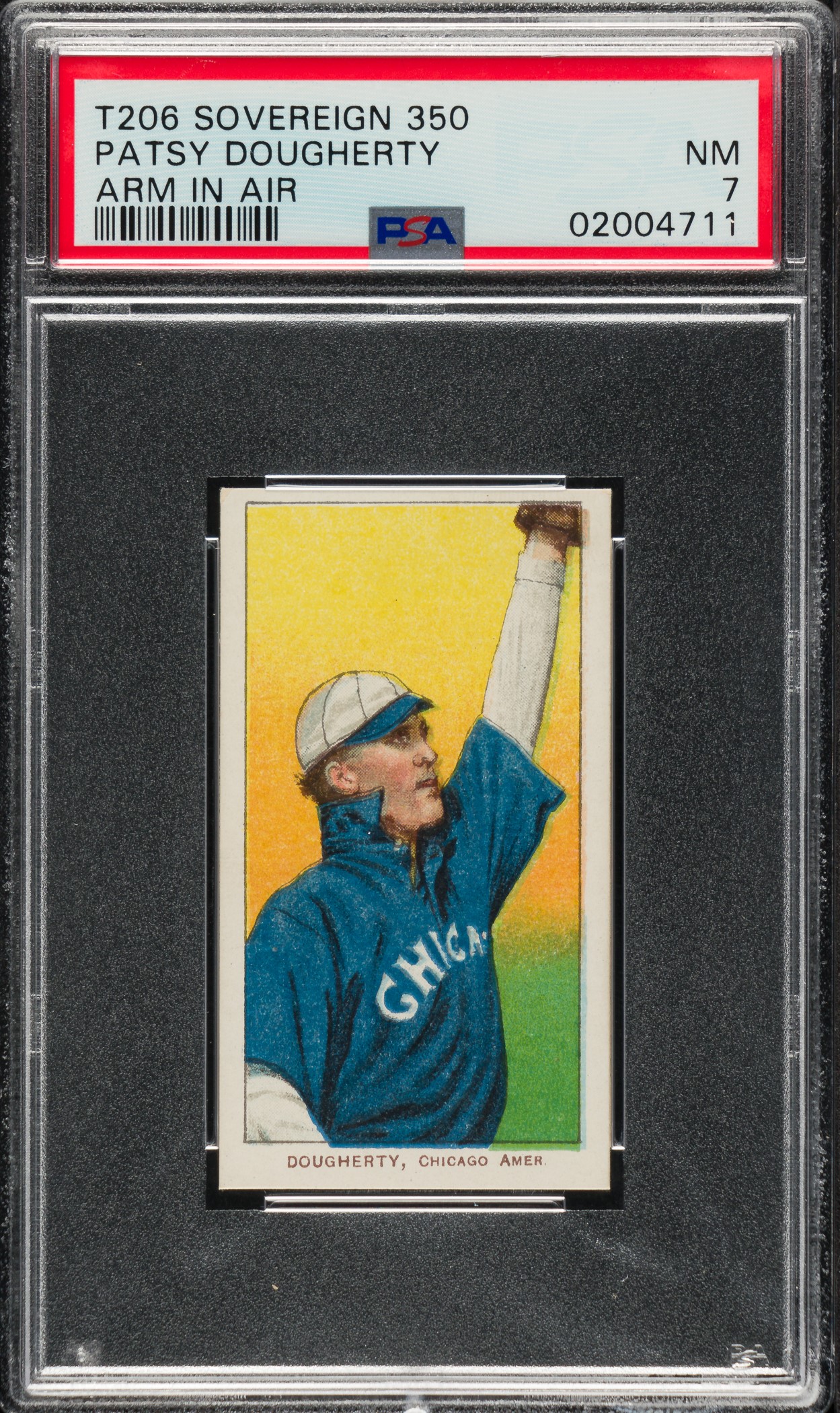 1909-1911 T206 White Border Patsy Dougherty Arm in Air PSA NM 7 ...
