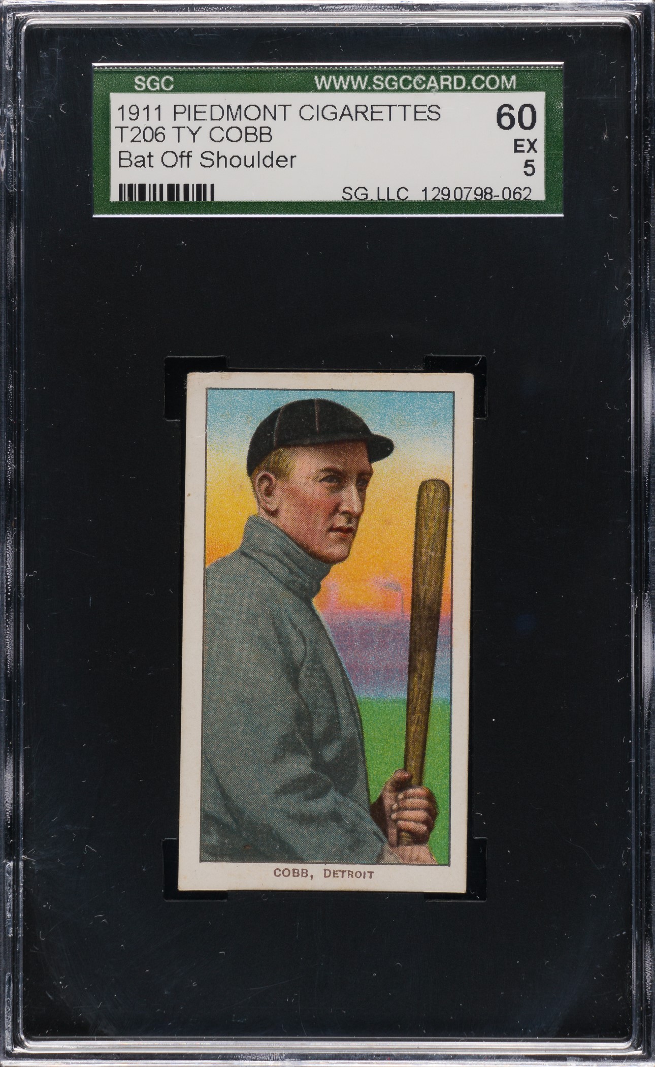 1909-1911 T206 White Border Ty Cobb Bat Off Shoulder SGC EX 60 | REA ...