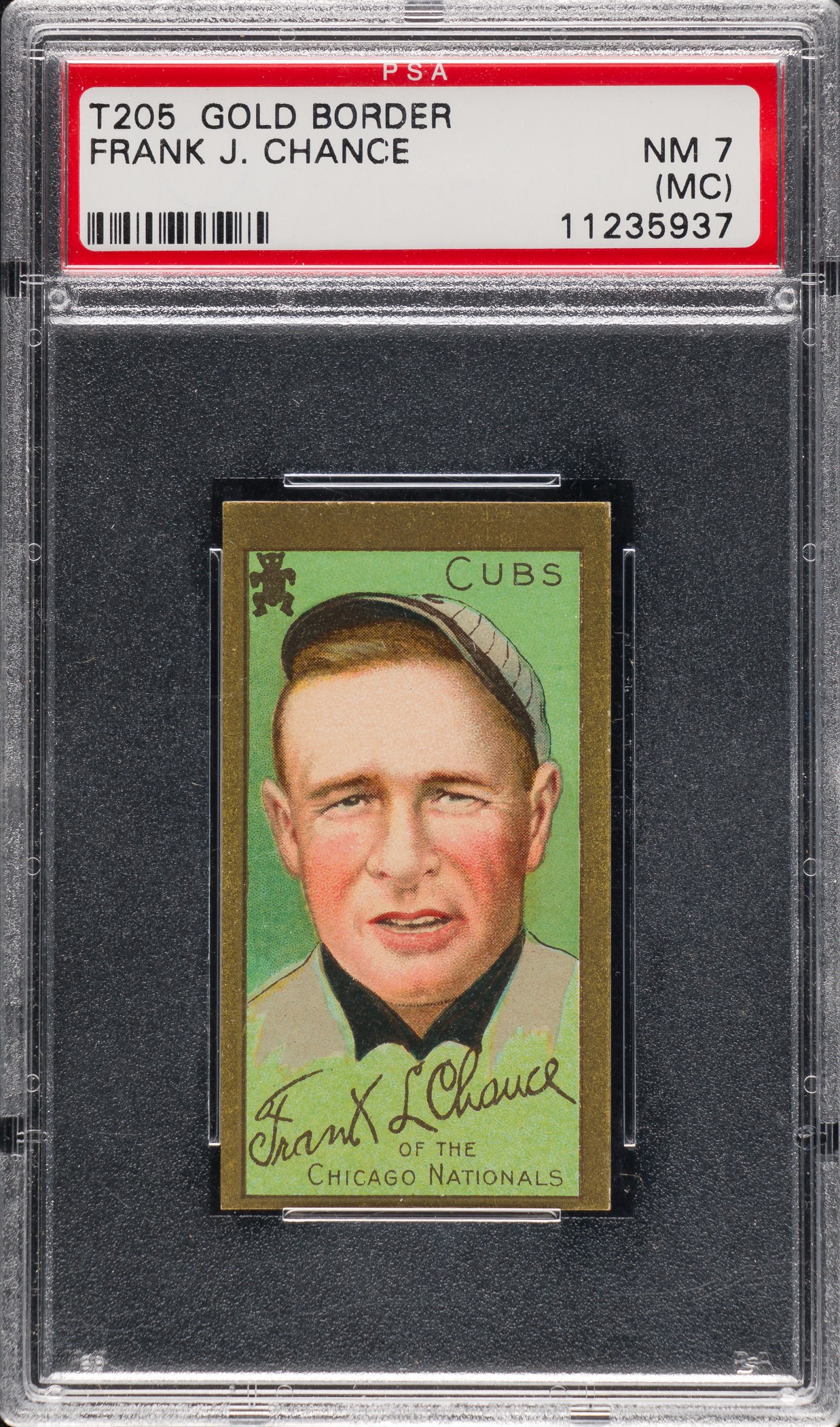 1911 T205 Gold Border Frank Chance PSA NM 7 (MC) | REA Archive