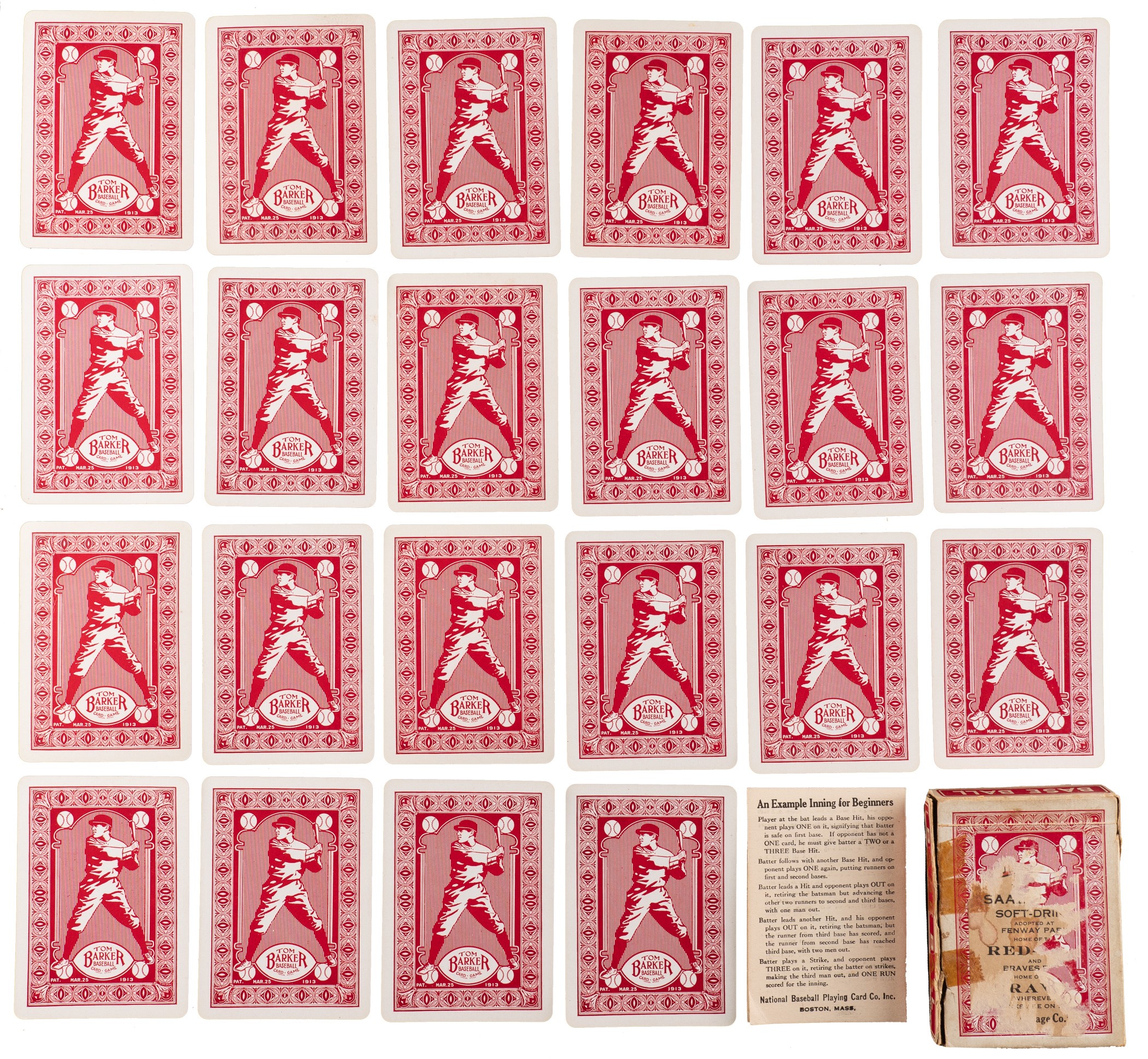 1913 WG6 Tom Barker Game Complete Set (52) Including Ty Cobb and Joe ...