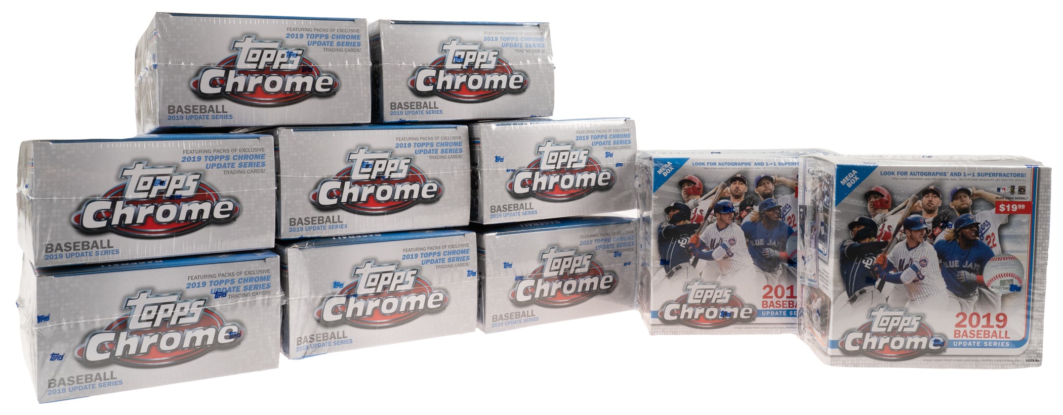 2019 Topps Chrome Update Factory-Sealed Unopened Mega Box Collection ...
