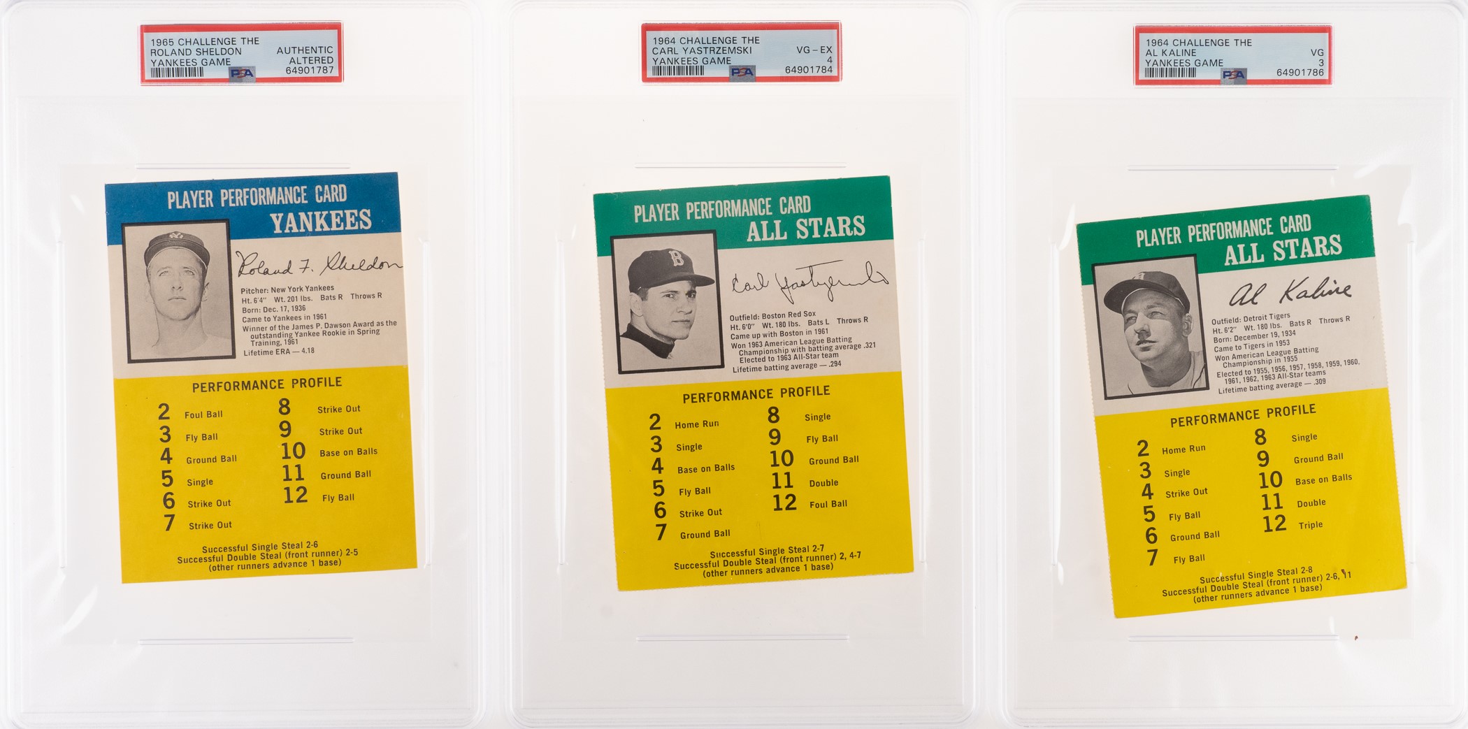 1964 Hasbro "Challenge the Yankees" Complete Card Set (50) Plus ...