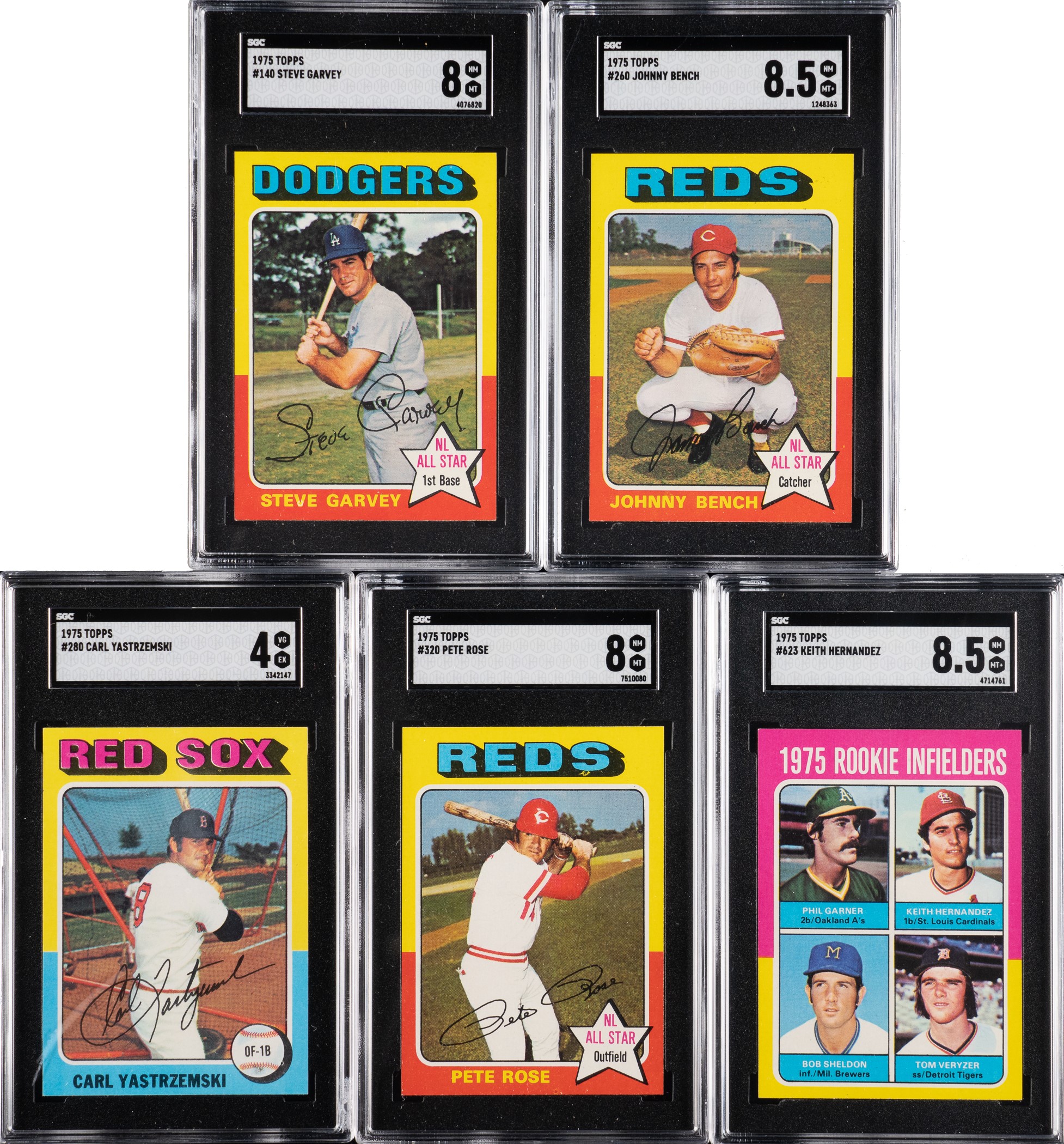 High-Grade 1975 Topps Hall of Fame and Star Collection (68) Including ...