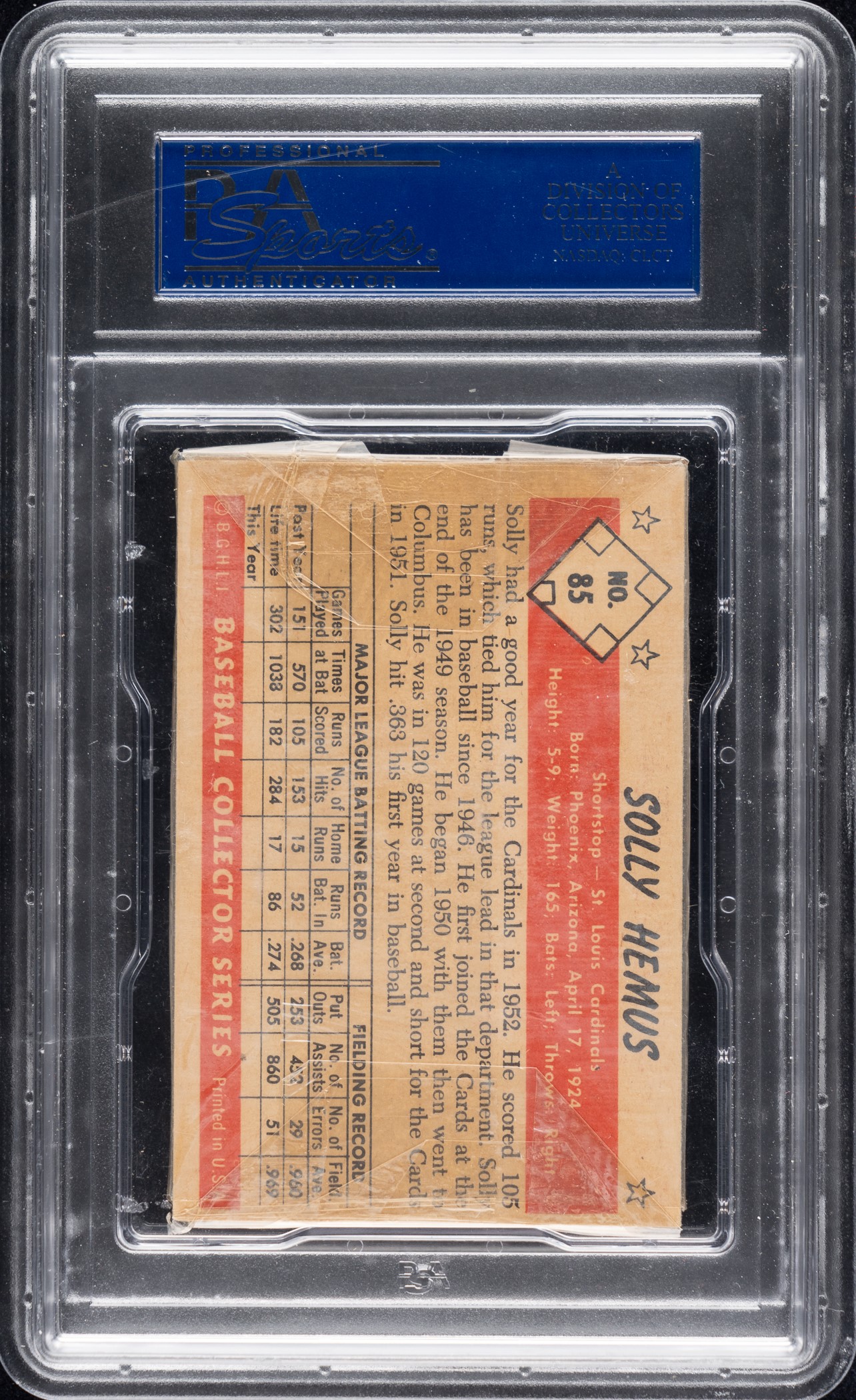 Extremely Rare 1953 Bowman Color Unopened Cello Pack PSA NM 7 - The ...