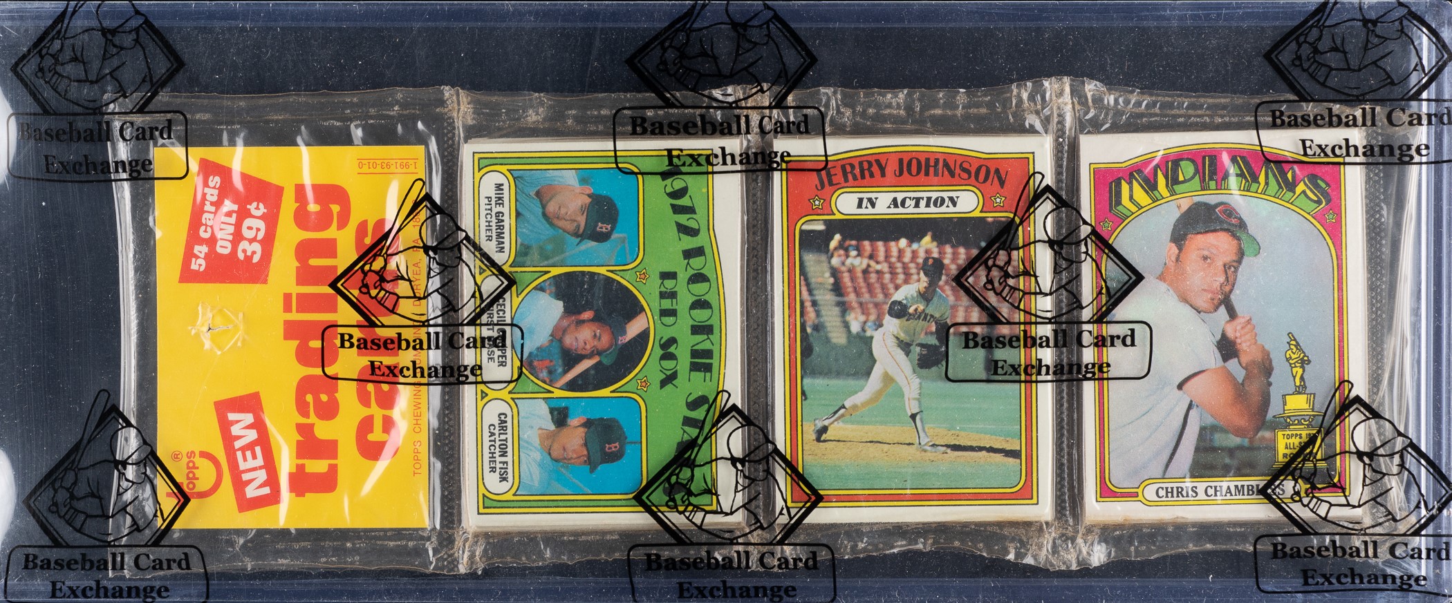 Rare 1972 Topps First Series Unopened Rack Pack - BBCE - Carlton Fisk ...