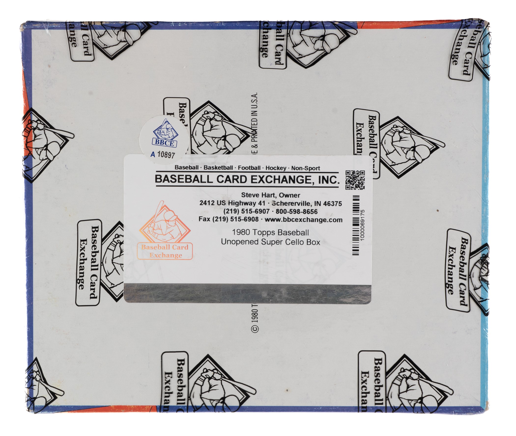 1980 Topps Unopened Super Cello Pack Box (24 Packs) - Bbce - Rickey