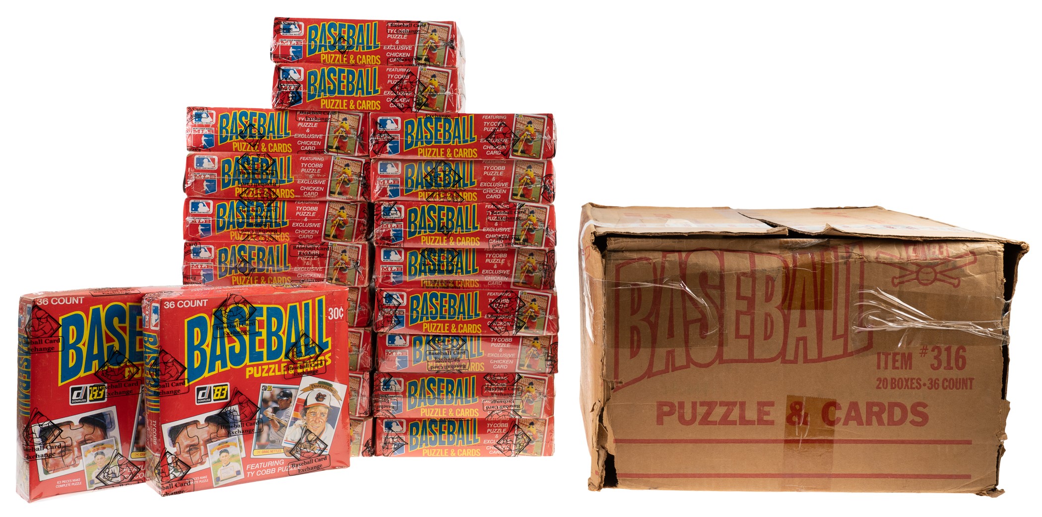 1983 Donruss Original Wax Case (20 Unopened Boxes) - Bbce - From A