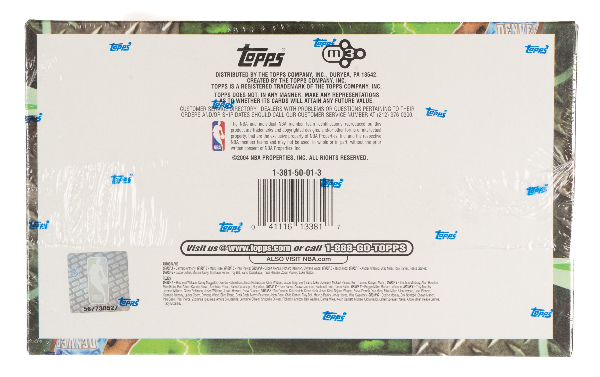 2003-2004 Topps Rookie Matrix Basketball Factory Sealed Unopened Hobby ...