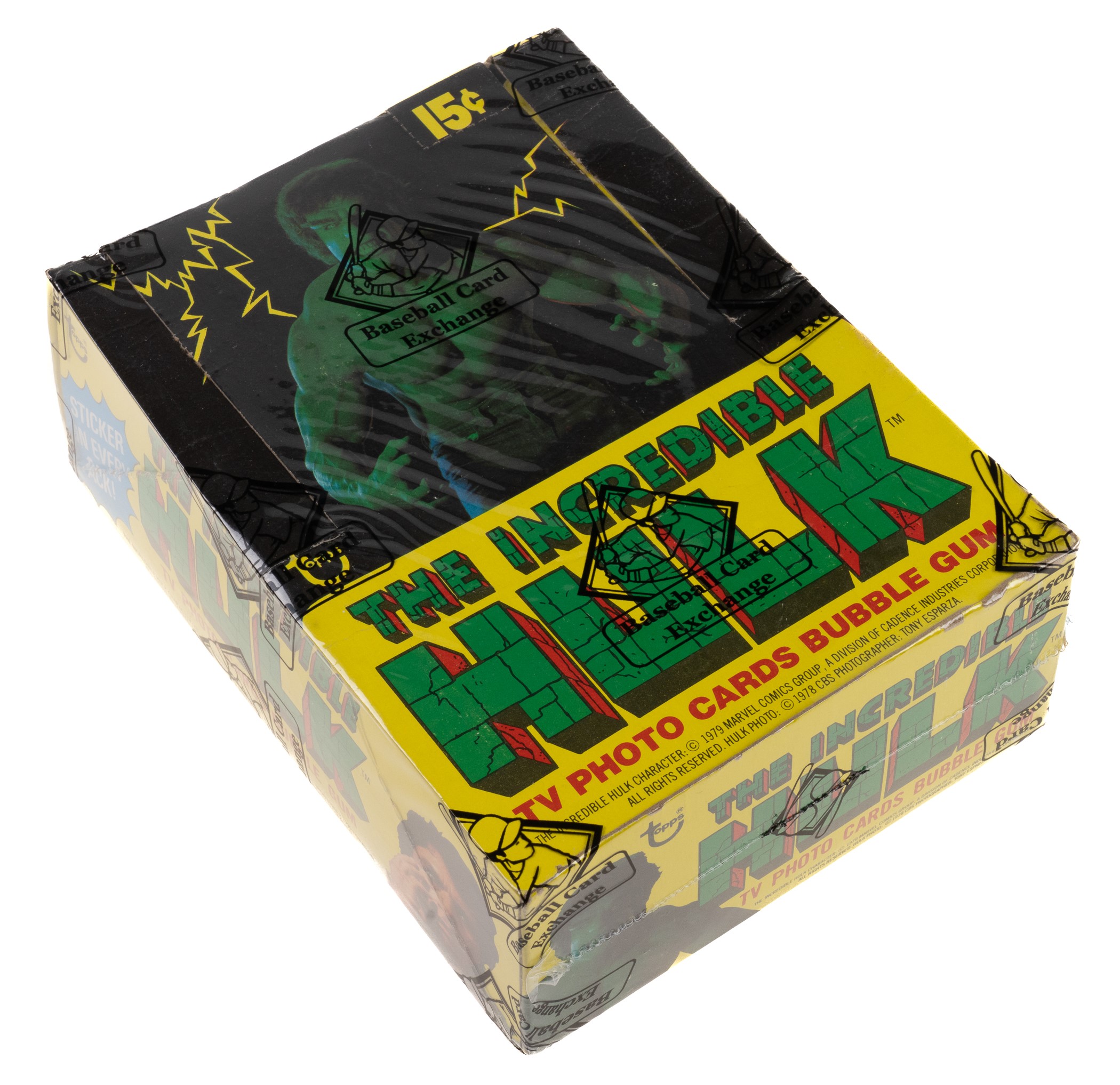1979 Topps "The Incredible Hulk" Unopened Wax Box (36 Packs) - BBCE ...