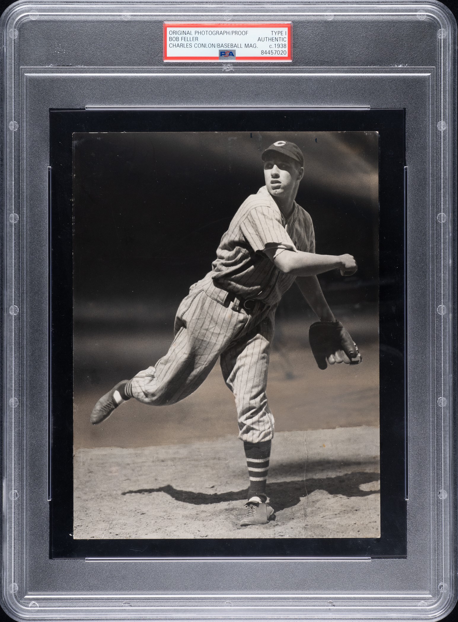 Circa 1938 Bob Feller Original Charles Conlon Baseball Magazine ...