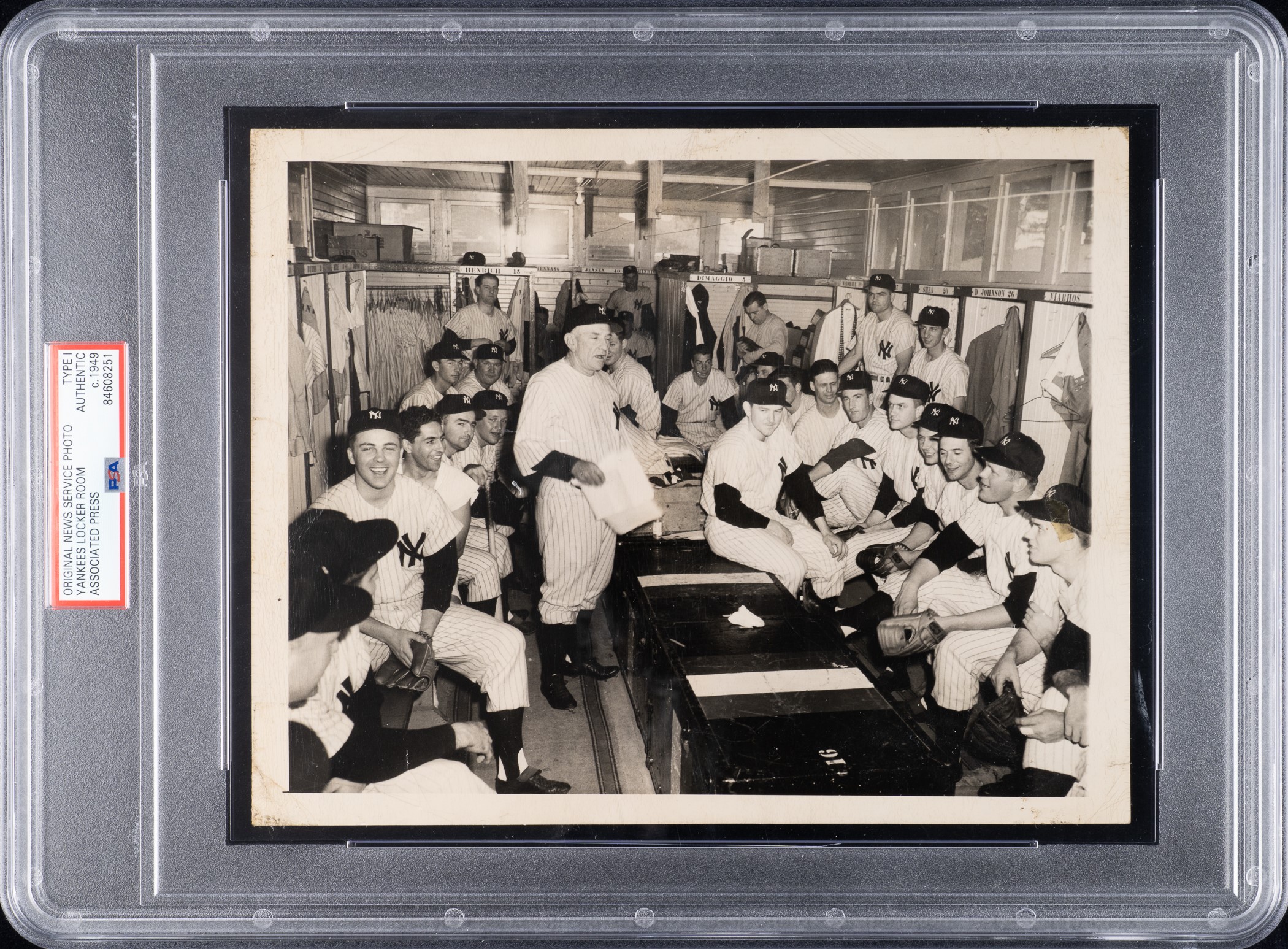 Circa 1949 New York Yankees Locker Room Original Photograph with Joe ...