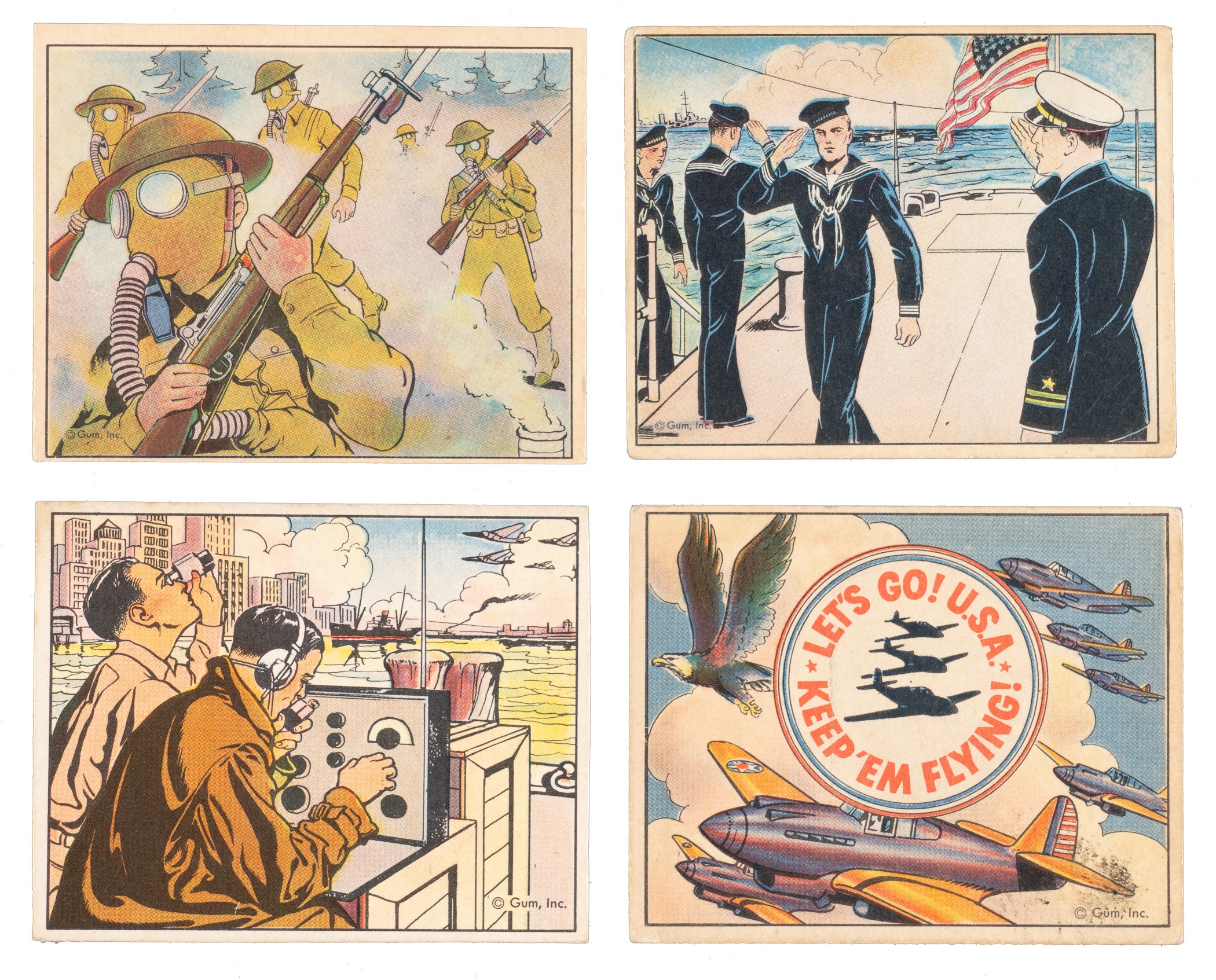 1941 R157 Gum, Inc. "Uncle Sam" Complete Set (96) and R158 "Uncle Sam's ...