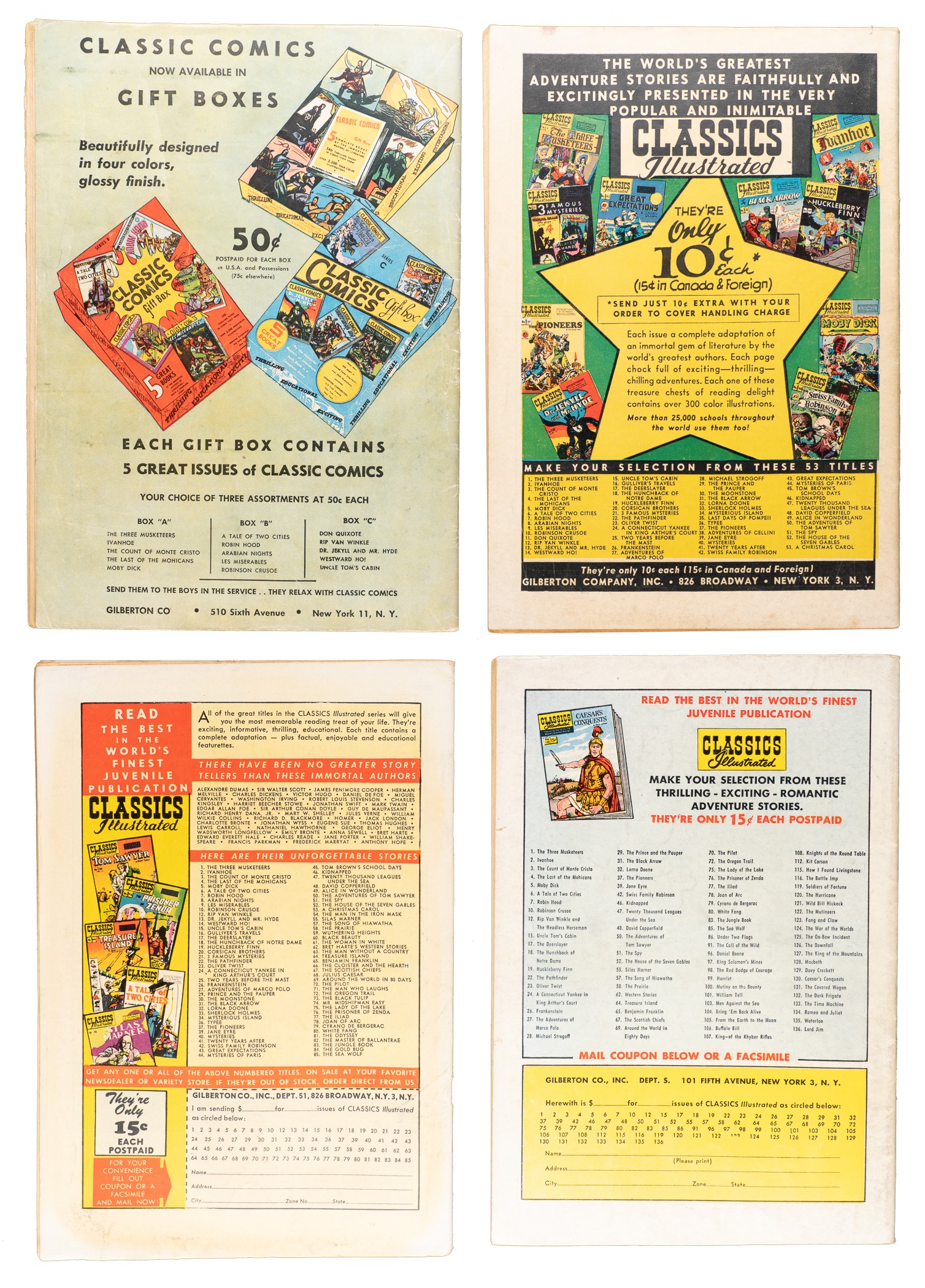 1945-1959 Classic Comics/Classics Illustrated Comic-Book Collection (73 ...