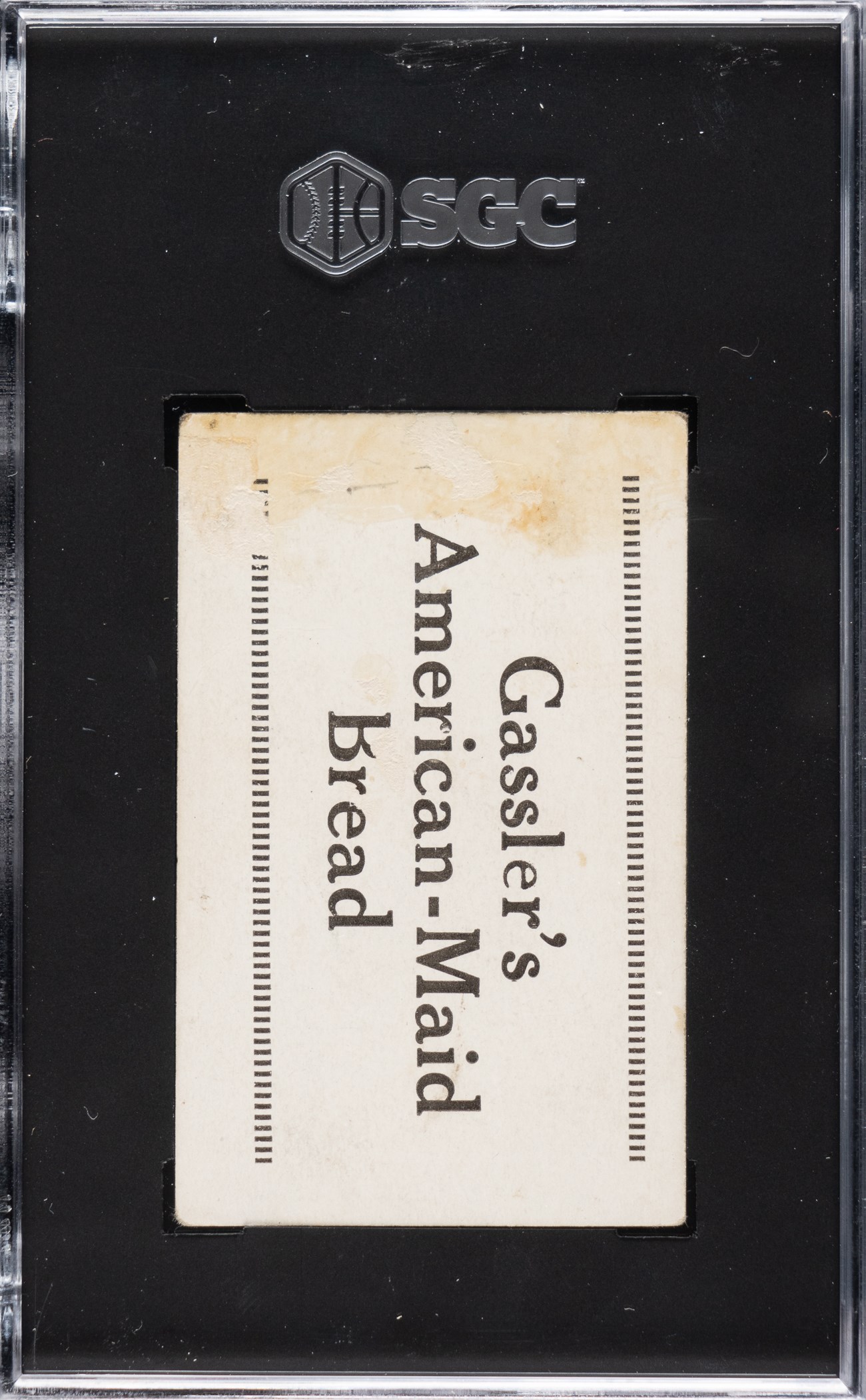 1922 Gassler's American-Maid Bread Rogers Hornsby | REA Archive