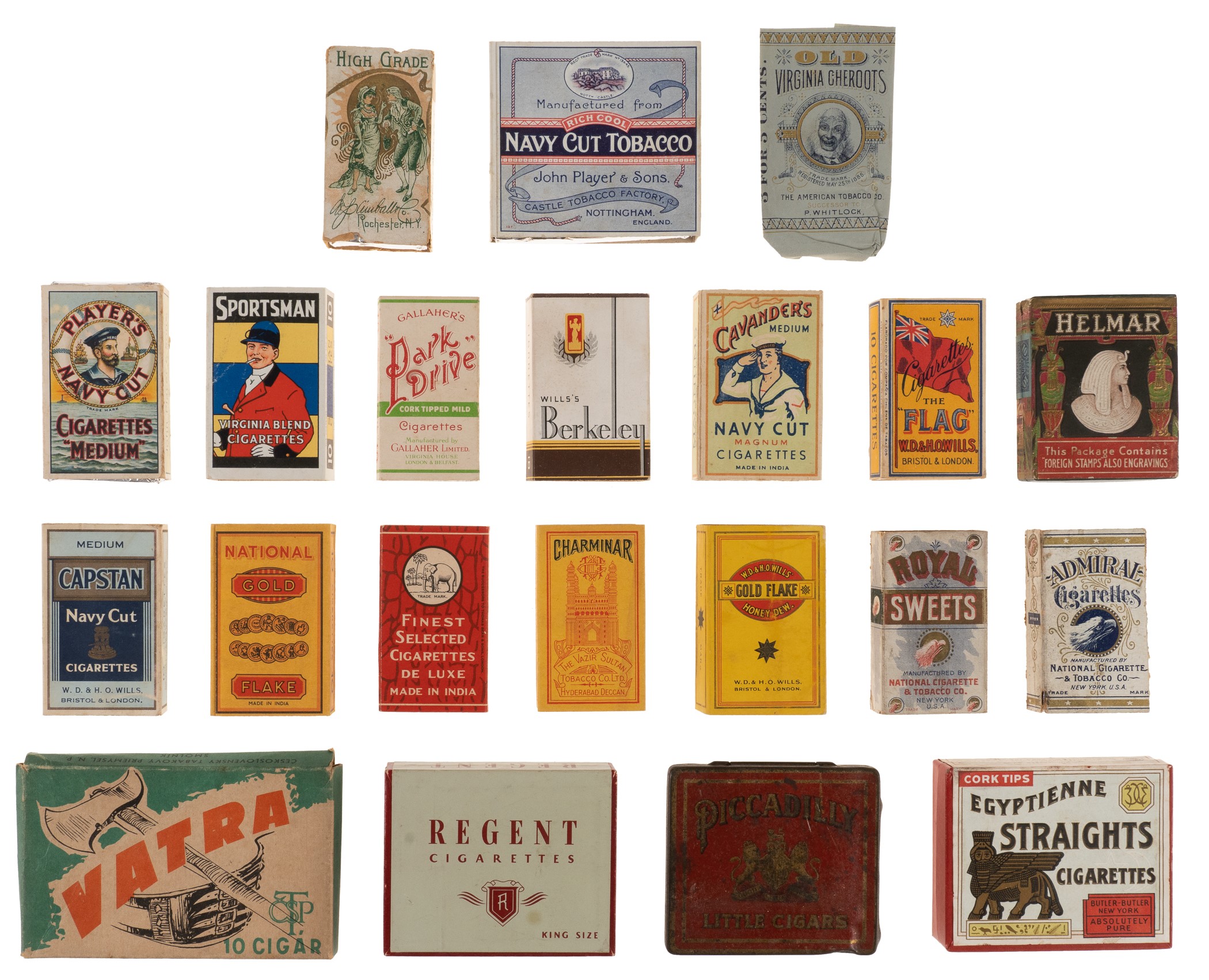 Circa 1880s to 1950s Empty Tobacco Package Collection (25) Including ...