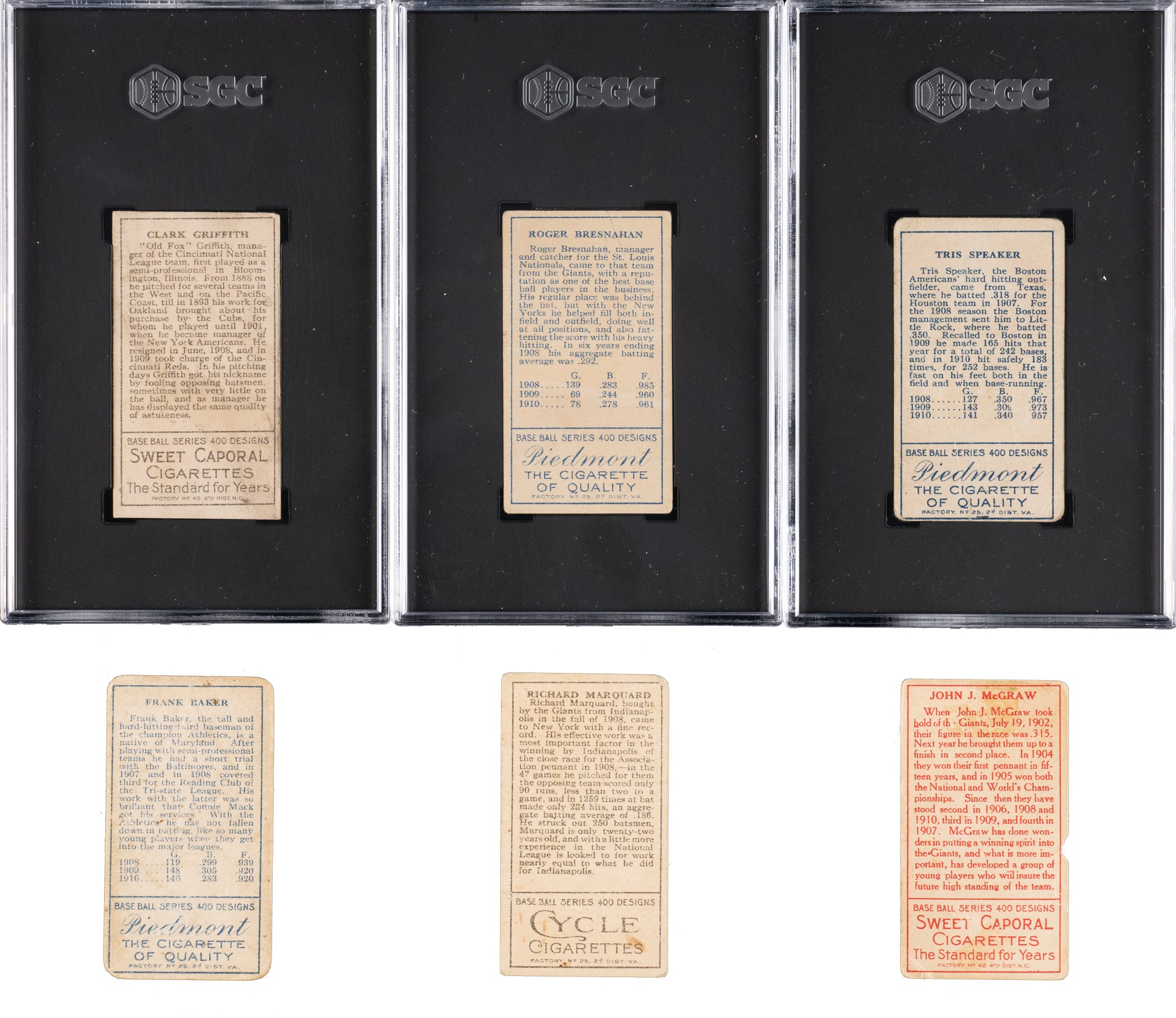 1911 T205 Gold Border Near-Complete Master Set (197/221) | REA Archive