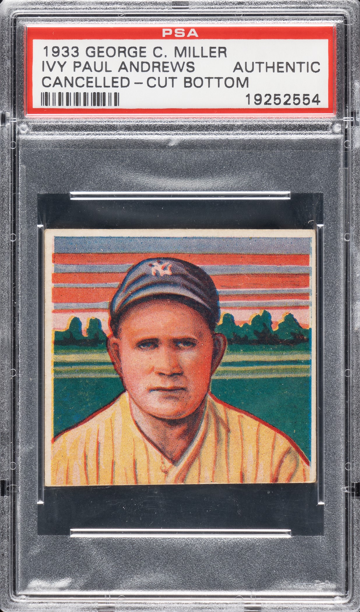 1933 R300 George C. Miller Ivy Andrews - Legendary Rarity! | REA Archive