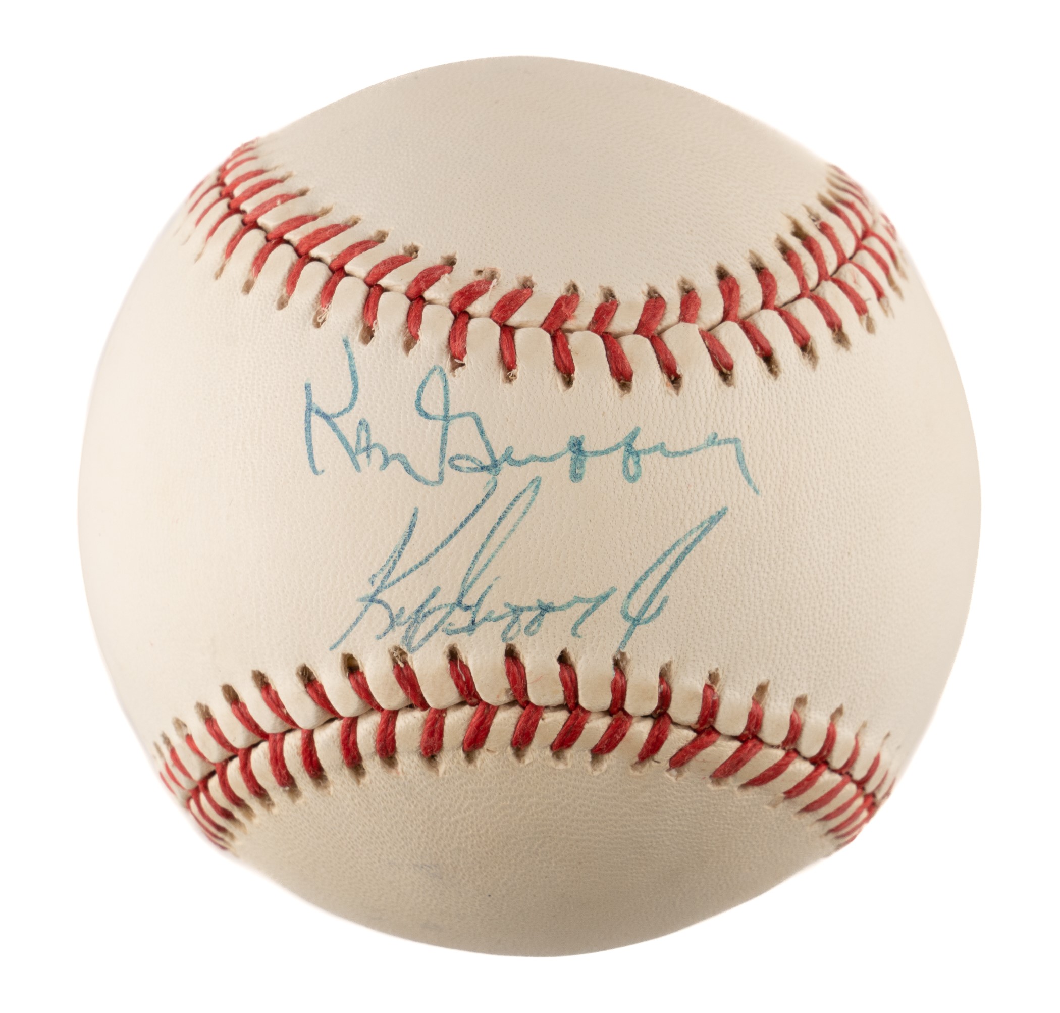 Ken Griffey Jr. and Ken Griffey Sr. Dual-Signed Baseball | REA Archive