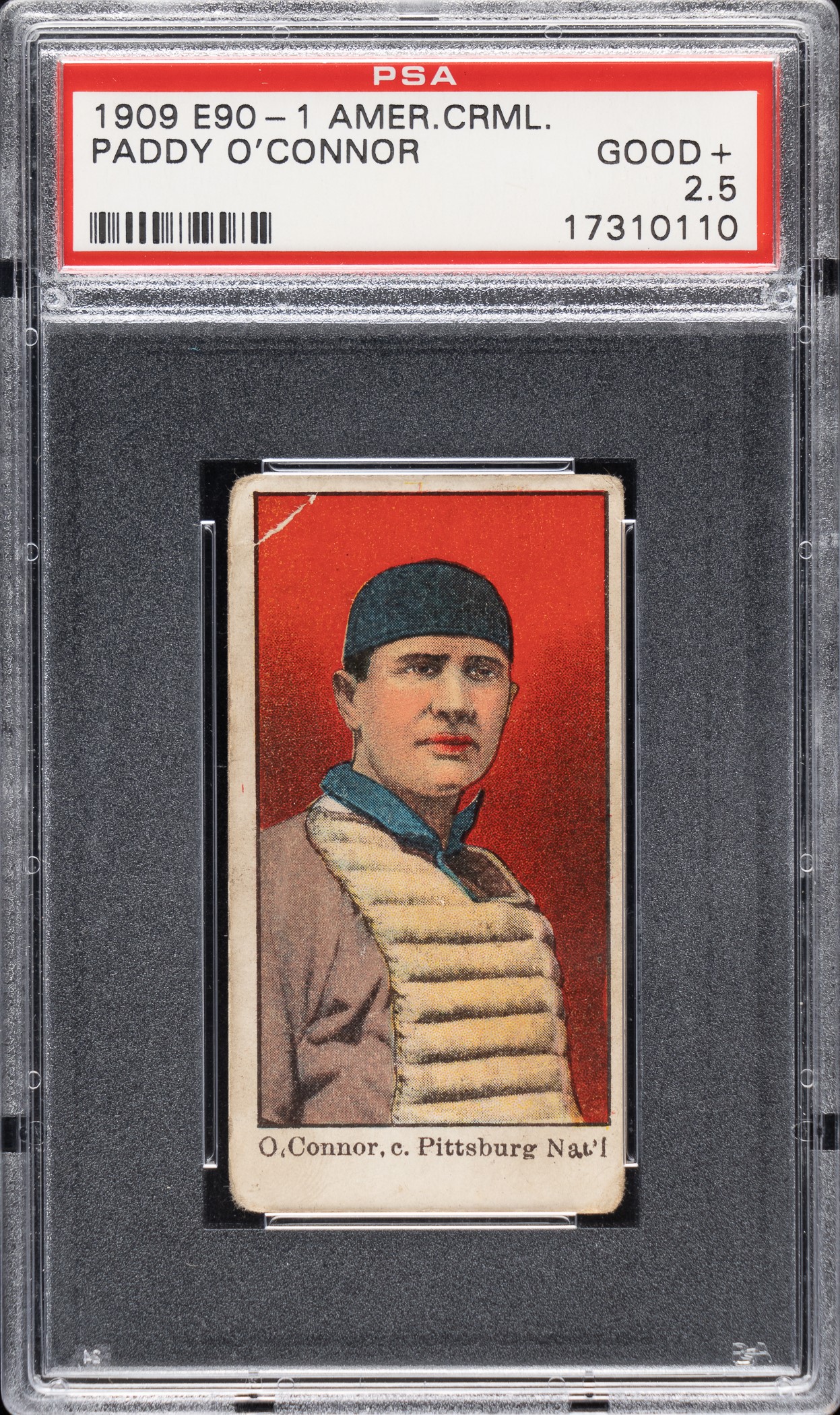 1909-1911 E90-1 American Caramel Paddy O'Connor PSA GOOD+ 2.5 | REA Archive