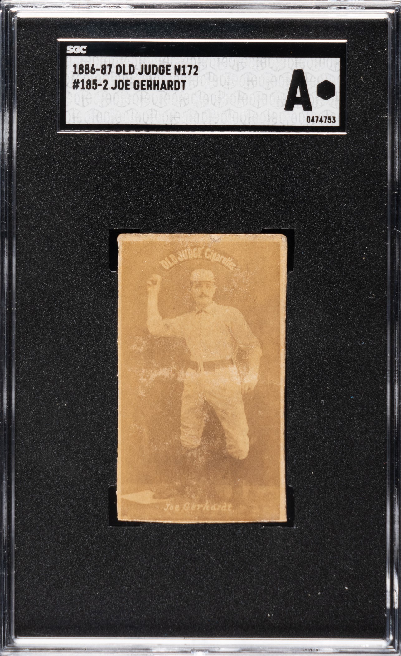 1887 N172 Old Judge Joe Gerhardt SGC Authentic | REA Archive