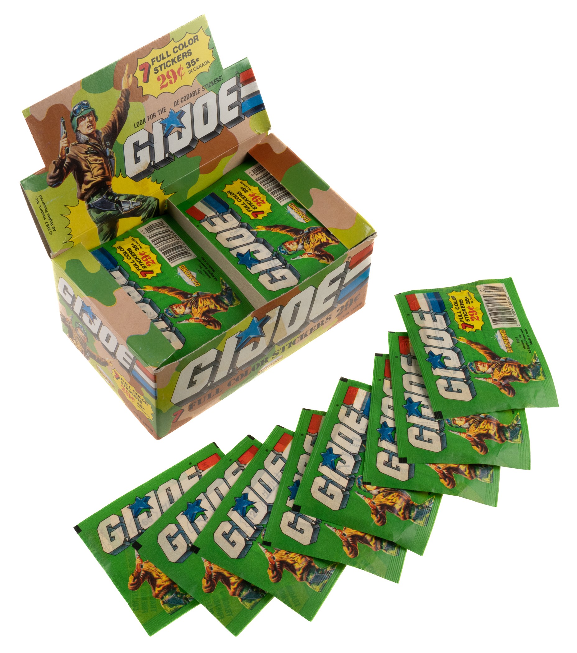 1987 Hasbro Diamond "G. I. JOE" Unopened Wax Box (100 Packs) | REA Archive