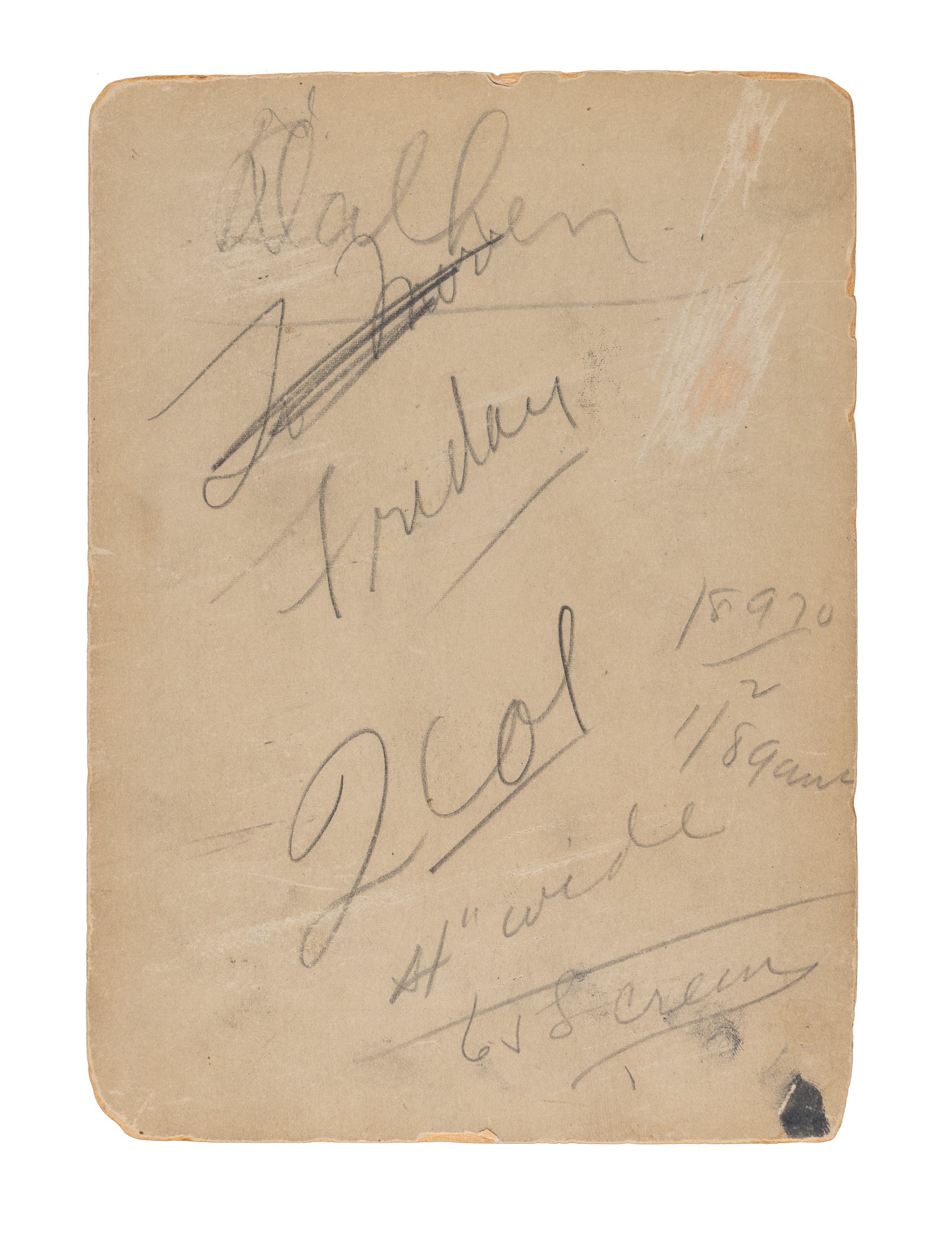 Bill Dahlen Original Carl Horner Cabinet Photograph - Used For His Fan ...