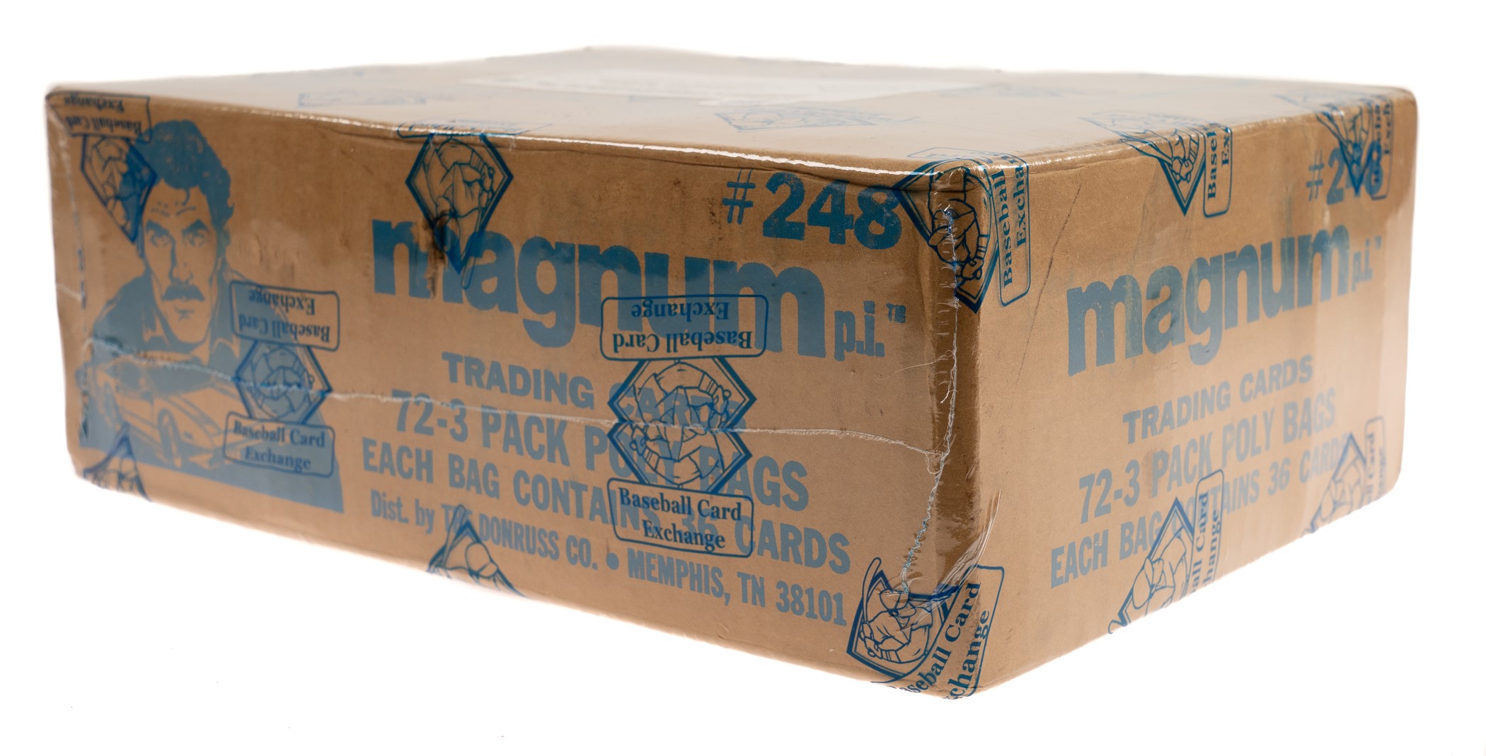 1983 Donruss "Magnum P.I." Factory-Sealed Unopened Rack Pack Case (72 ...