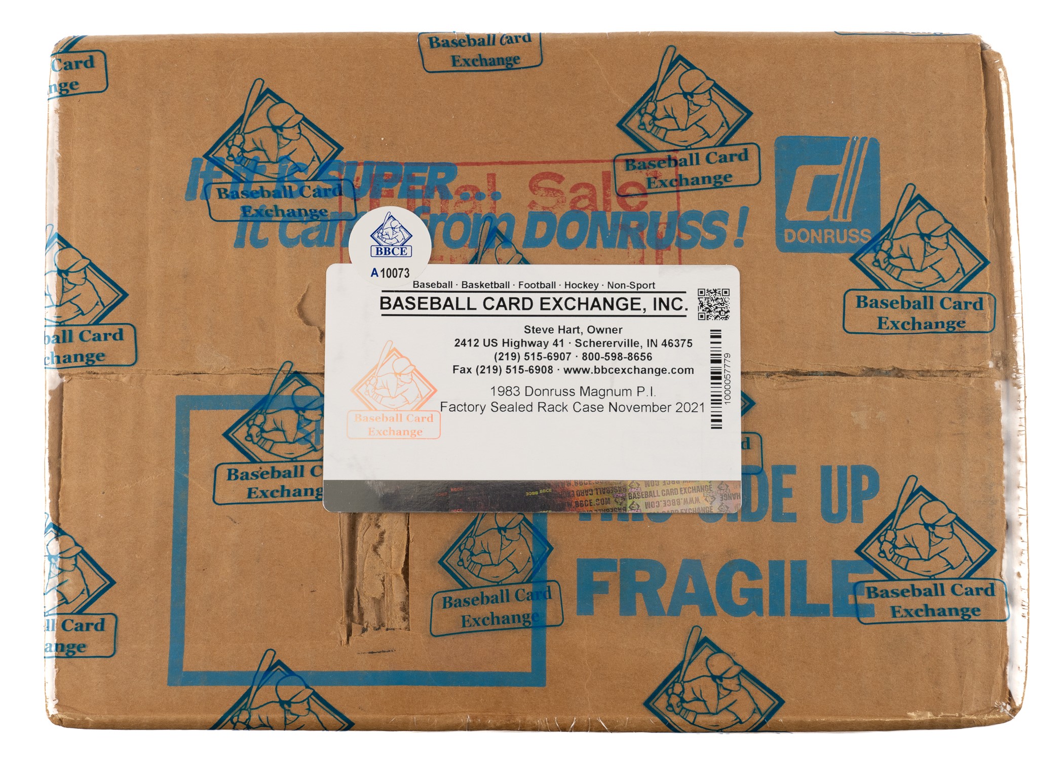 1983 Donruss "Magnum P.I." Factory-Sealed Unopened Rack Pack Case (72 ...