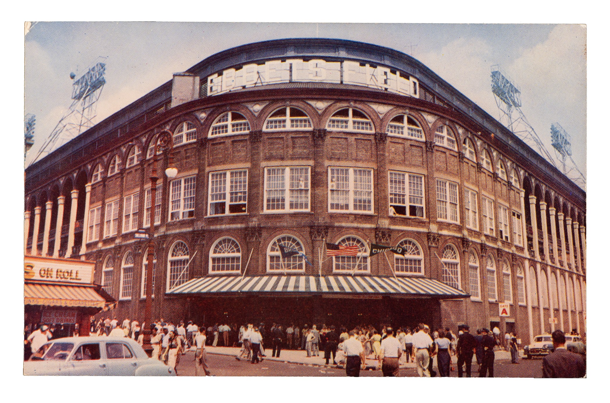 Jackie Robinson and Johnny Podres Signed Ebbets Field Postcard | REA ...