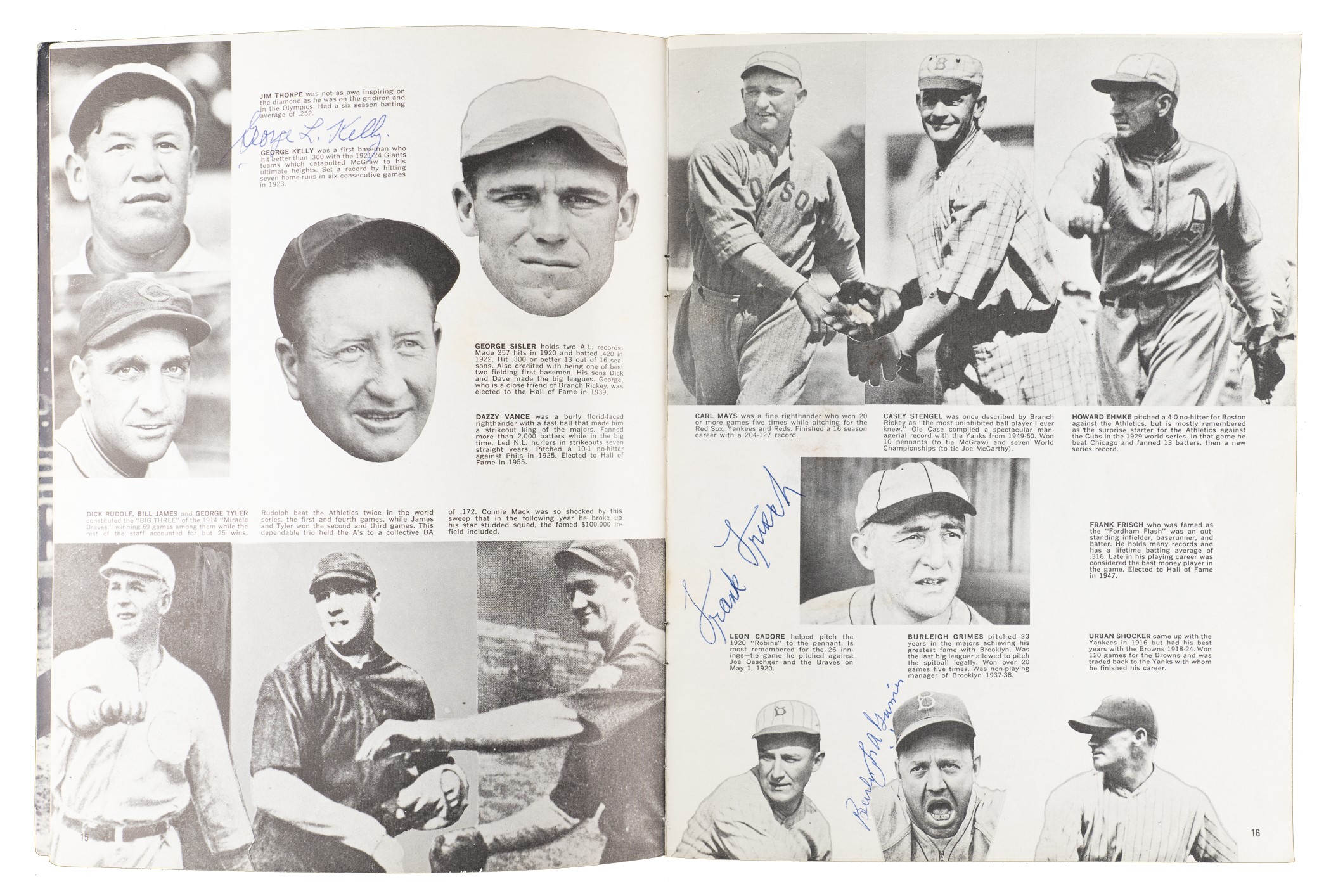 1961 "Old Timer's Baseball Photo Album" Multi-Signed Book (66 ...