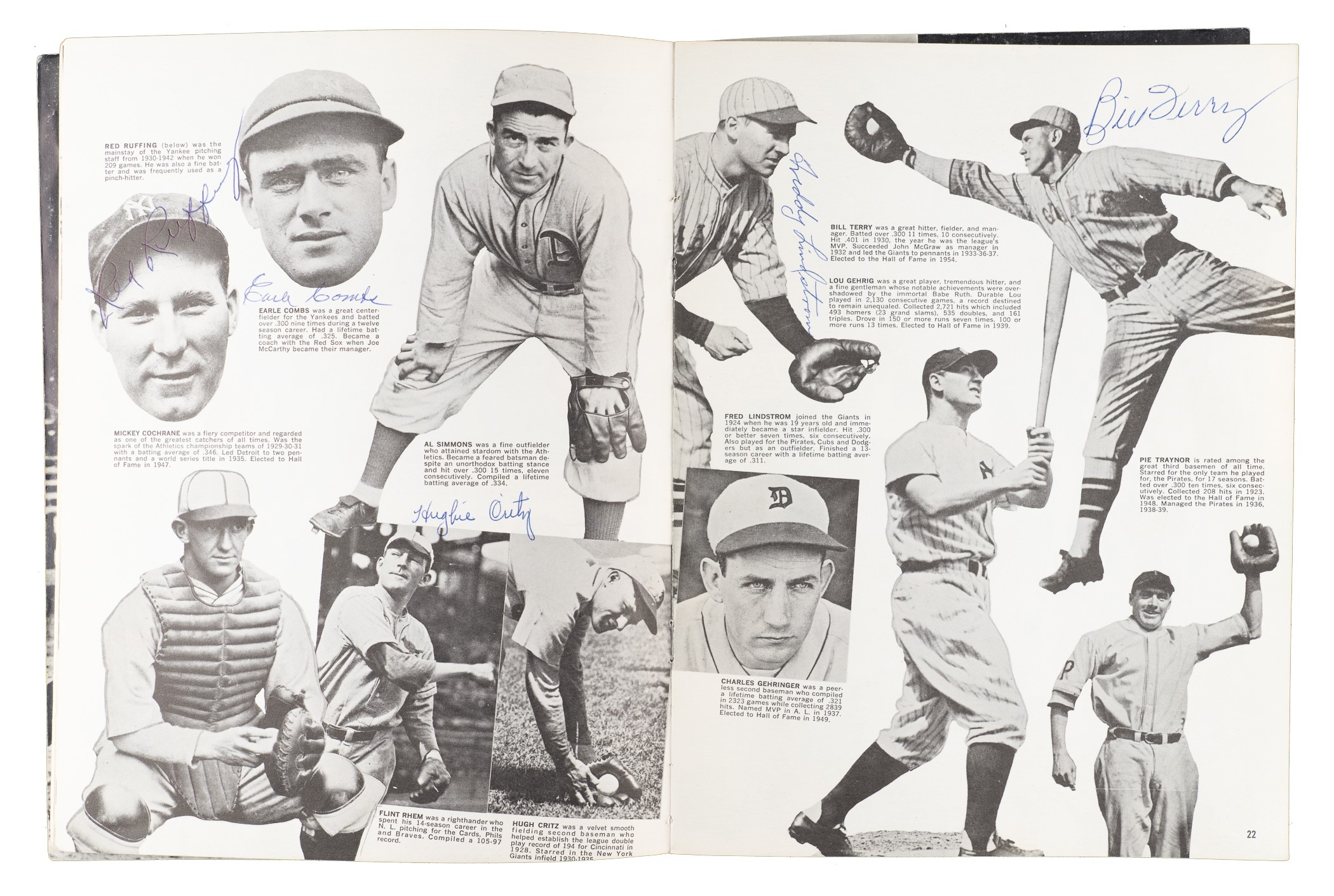 1961 "Old Timer's Baseball Photo Album" Multi-Signed Book (66 ...