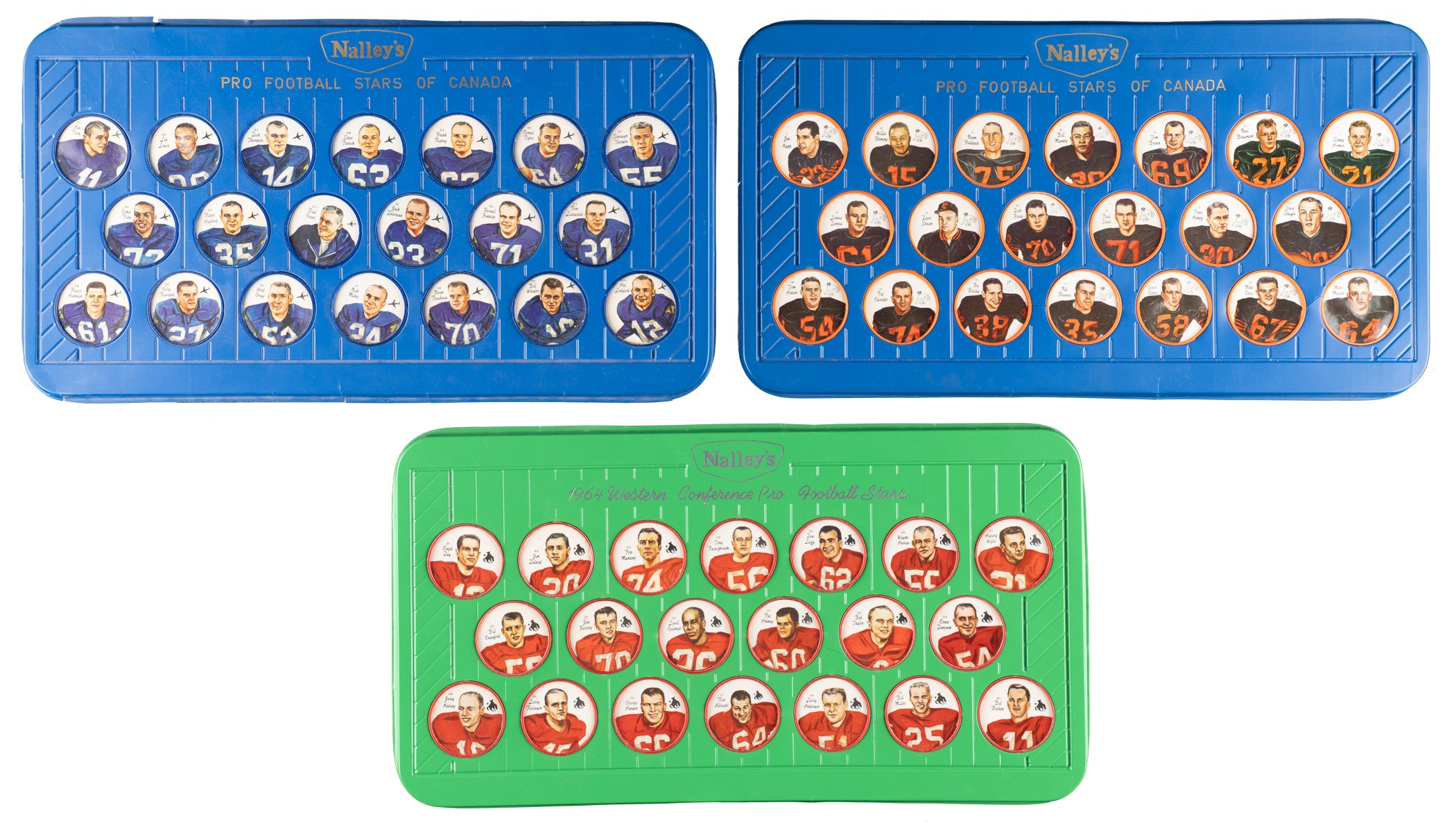 1964 CFL Football Coins Collection (80) Including Four Complete Team ...