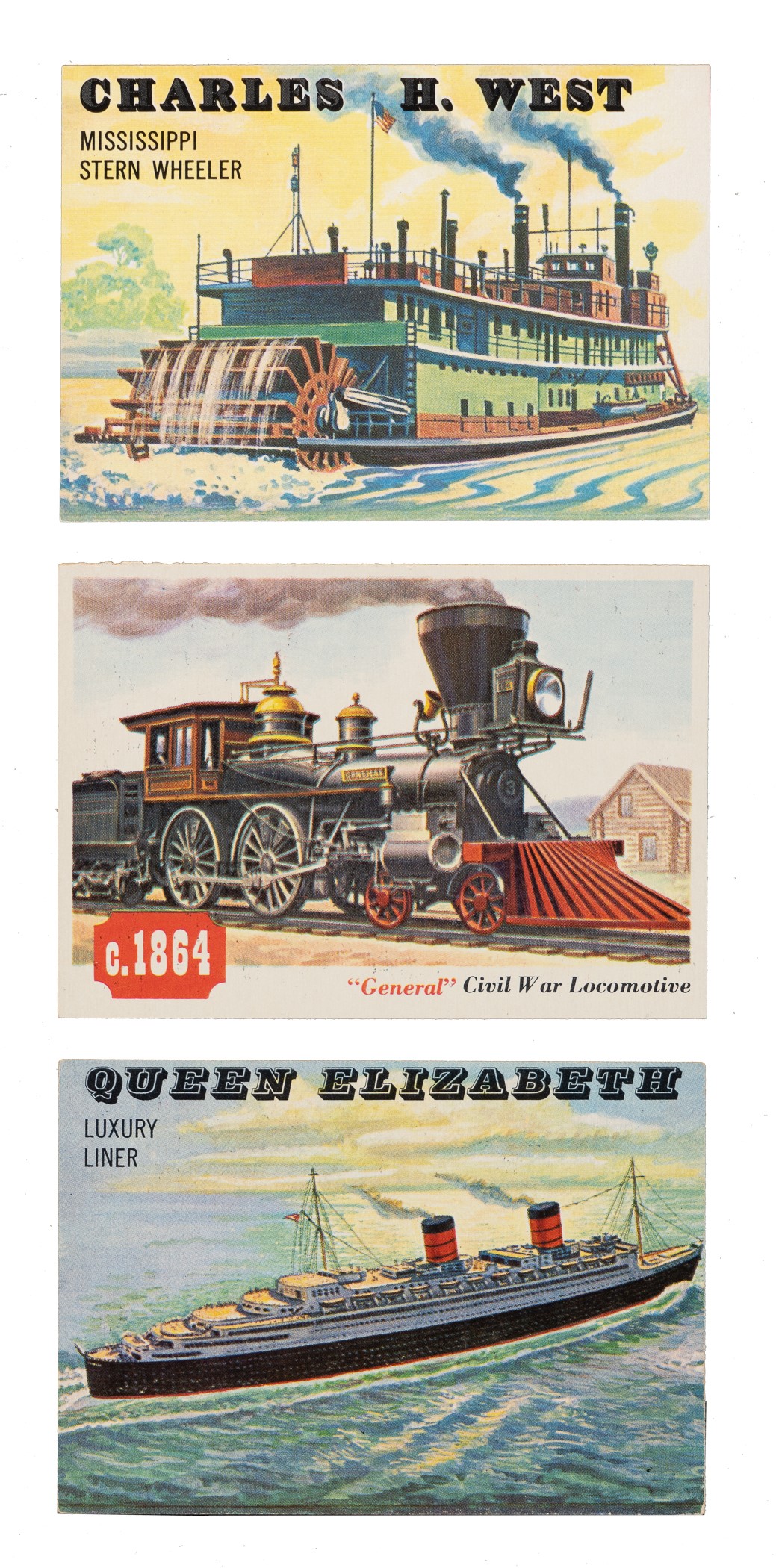 High-Grade 1955 Topps "Rails and Sails" Complete Set (200) Plus Wax ...