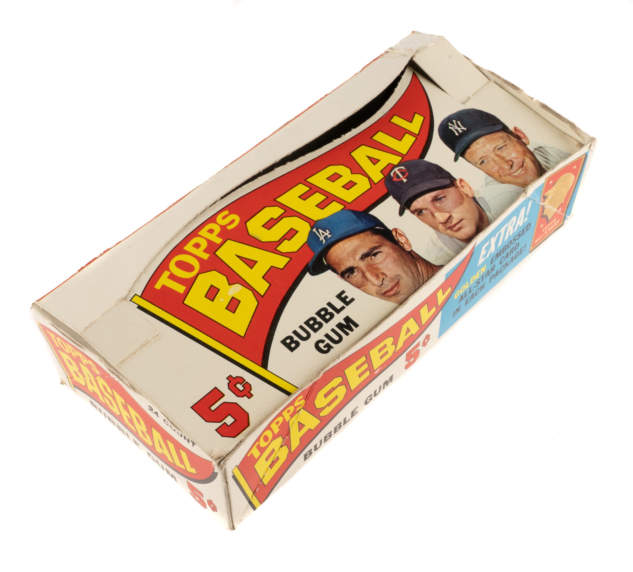1965 Topps Display Box with Mantle, Koufax, and Killebrew | REA Archive