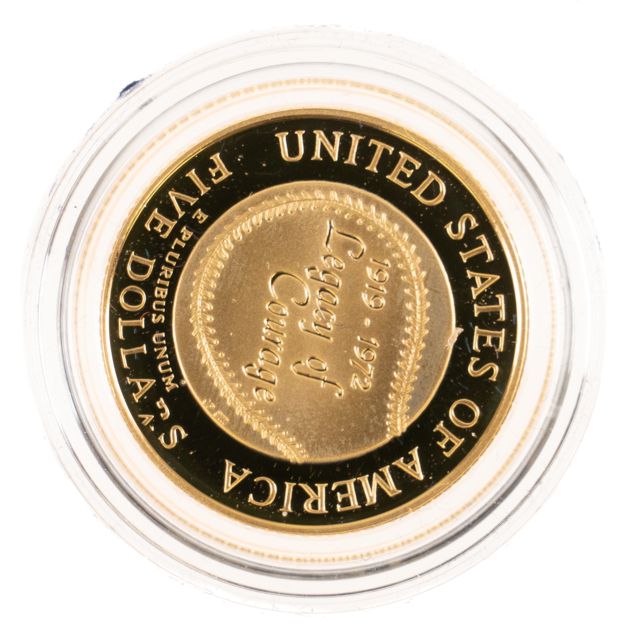 1997 Jackie Robinson 50th Anniversary Commemorative $5 Gold Coin with ...