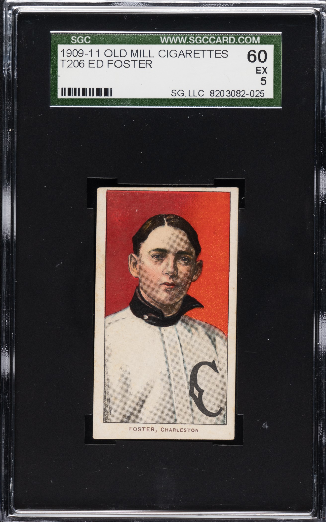 1909-1911 T206 White Border Ed Foster Southern Leaguer SGC EX 60 - Old ...