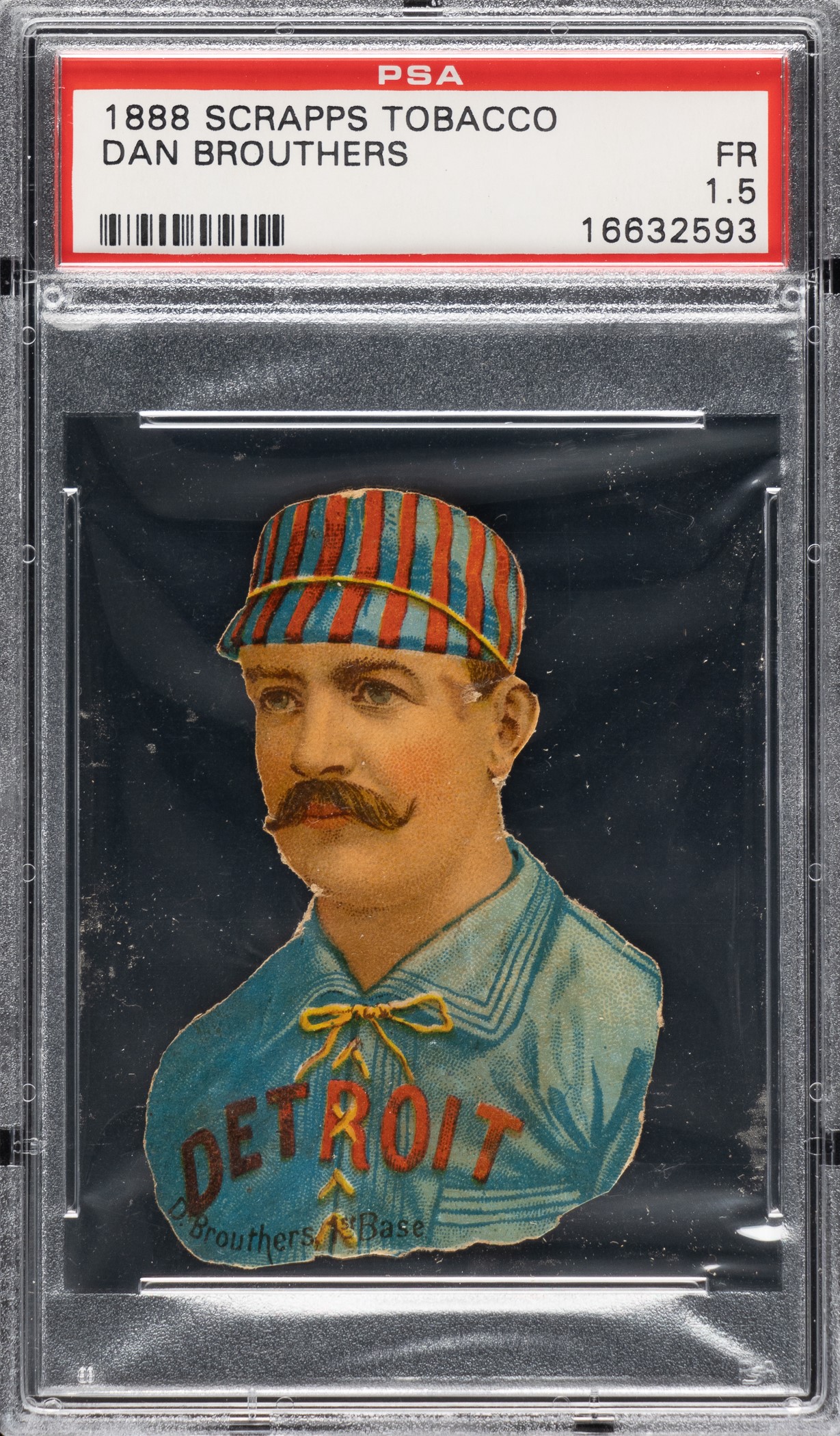 1888 H. D. Smith & Company Baseball Gum Card Die-Cuts Dan Brouthers ...