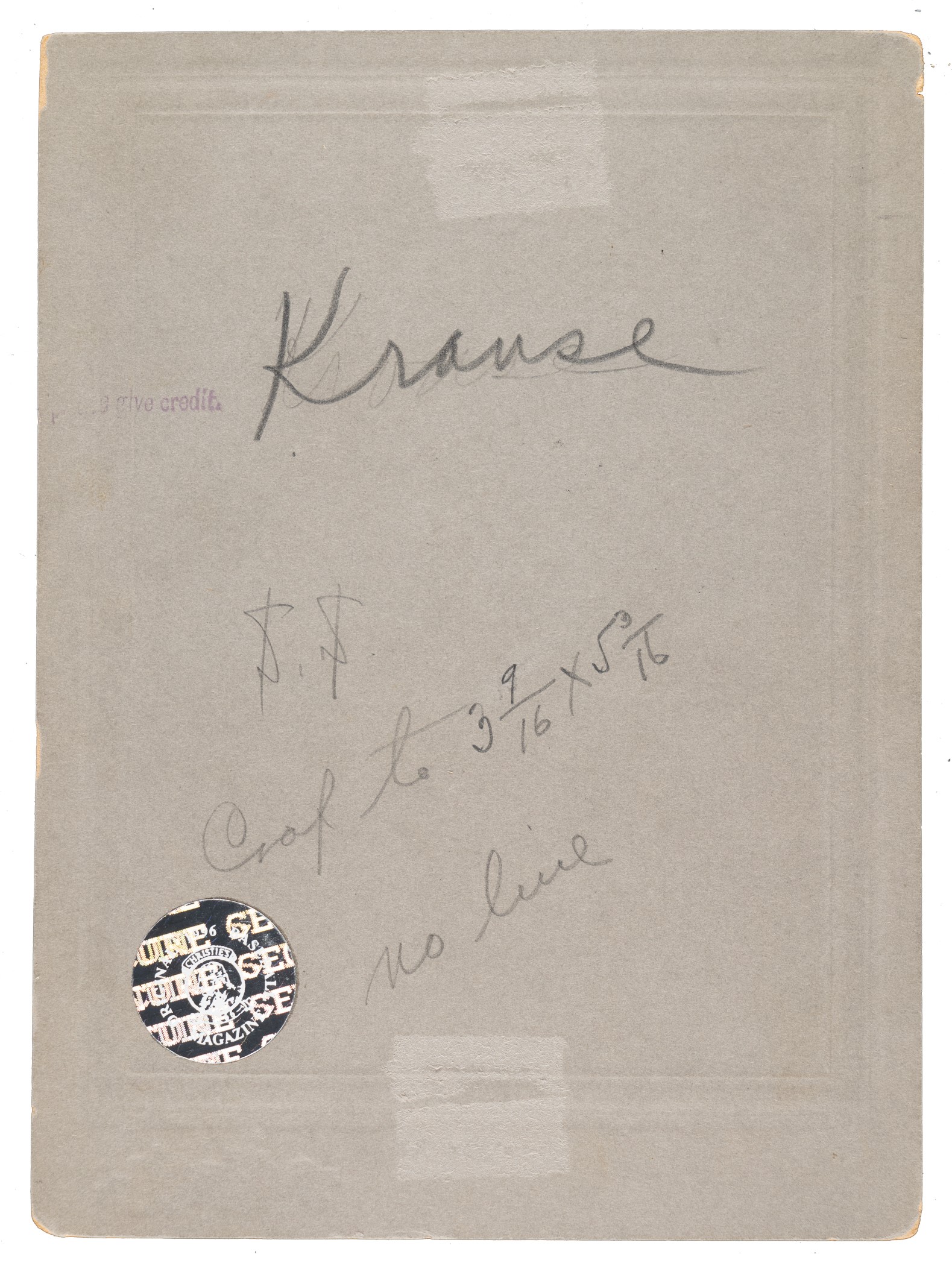 Harry Krause Original Carl Horner Cabinet Photograph PSA/DNA Type I ...