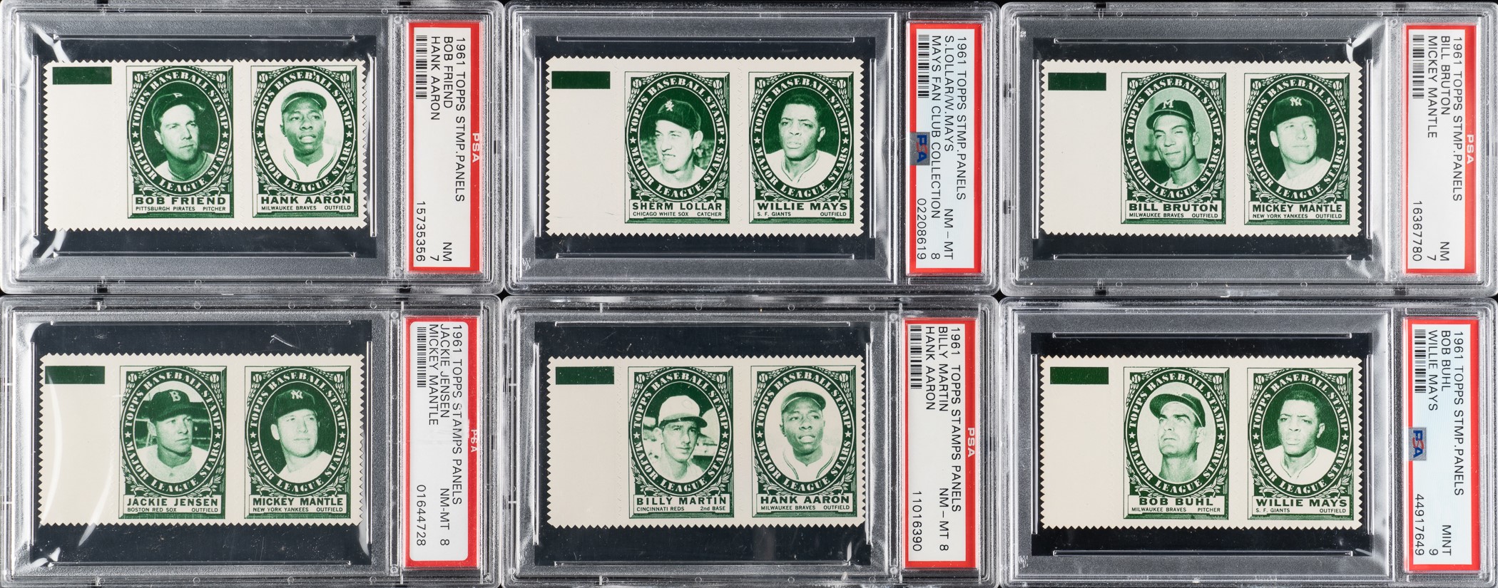 1961 Topps Stamp Panels PSA-Graded Complete Set (182) | REA Archive