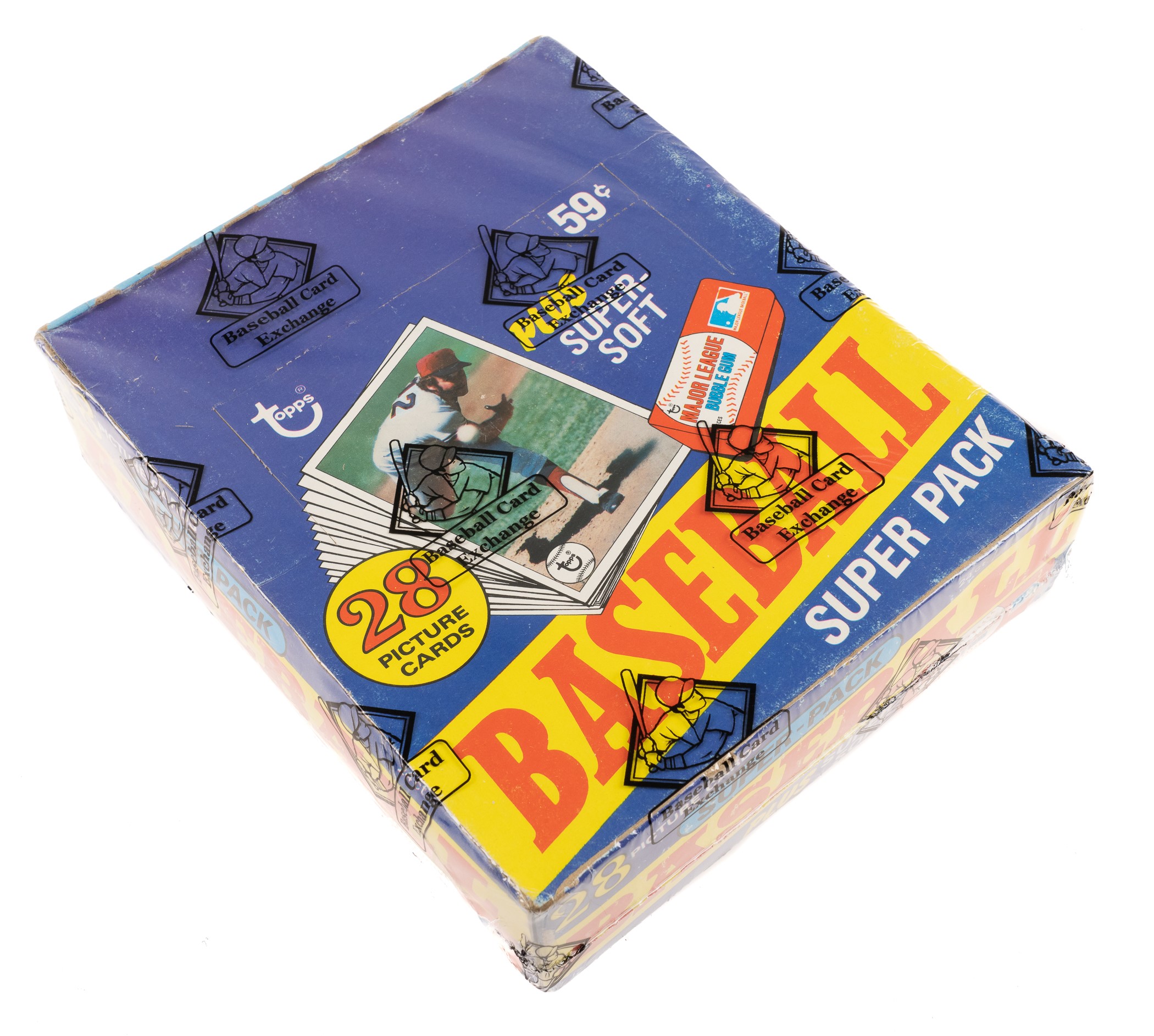 1980 Topps Unopened Super Cello Pack Box (24 Packs) - BBCE - Rickey ...