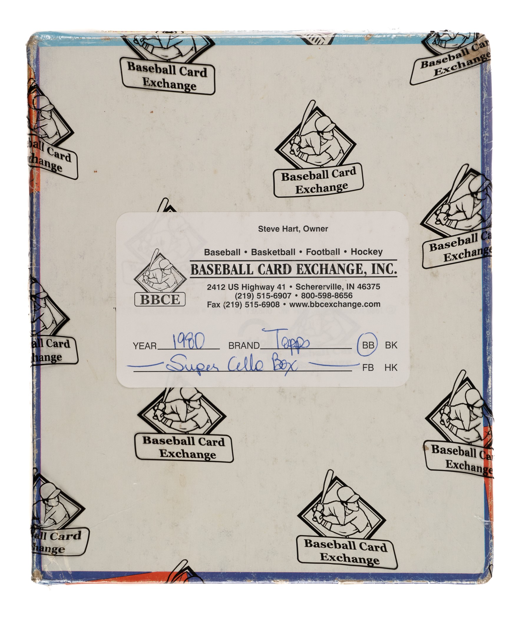 1980 Topps Unopened Super Cello Pack Box (24 Packs) - BBCE - Rickey ...