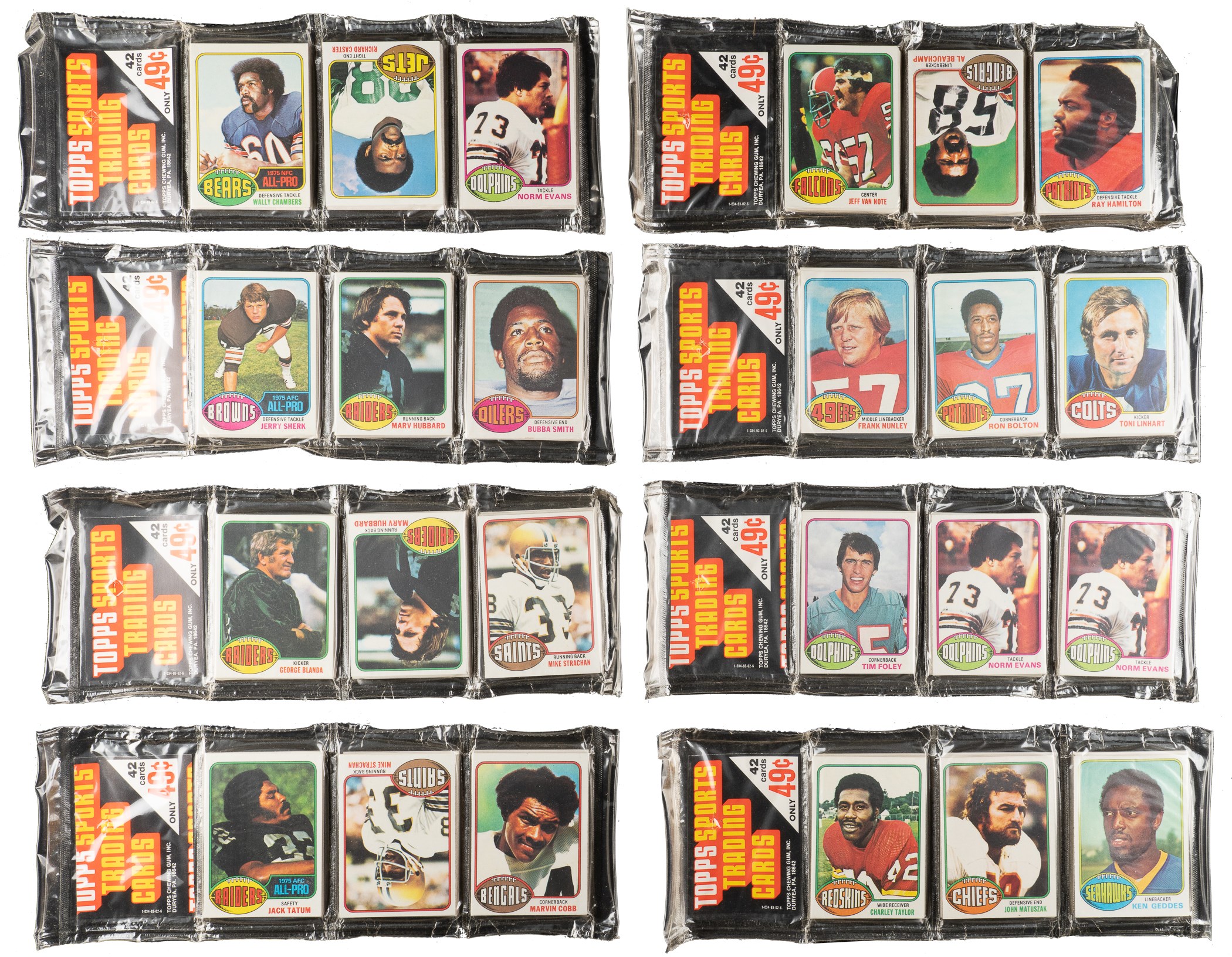 1976 Topps Football Unopened Rack Box (24 Packs) - BBCE - Including 15 ...